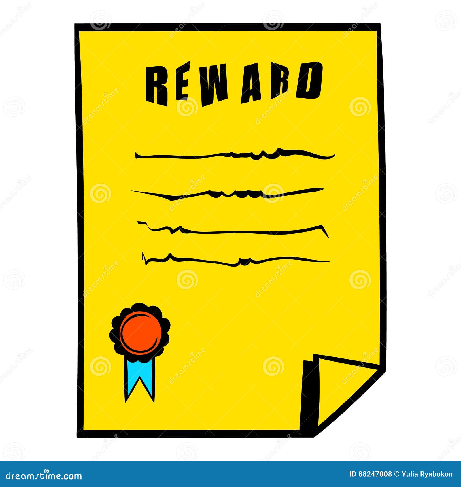 Reward icon, icon cartoon stock vector. Illustration of closeup - 88247008