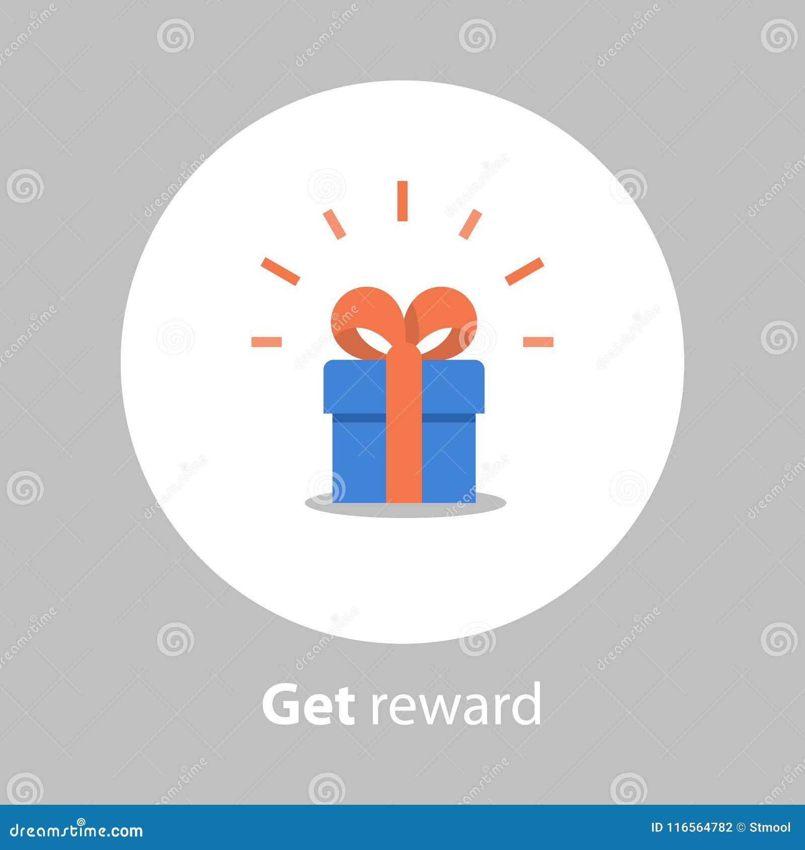 Reward and Incentive Concept, Loyalty Program, Redeem Gift, Flat Icon ...