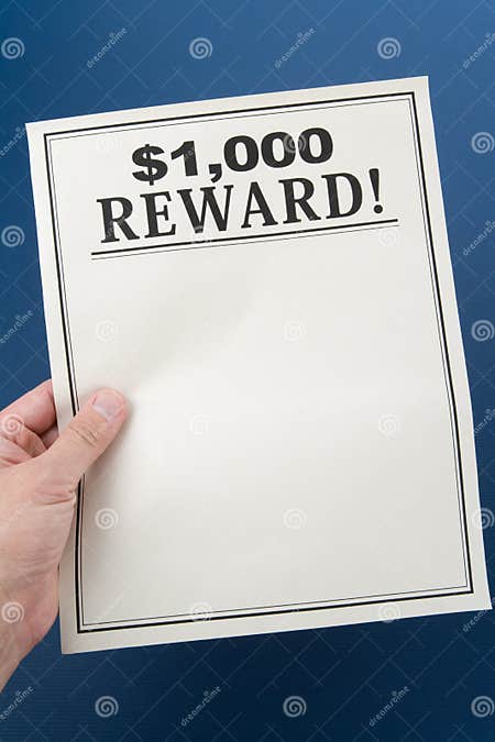 Reward poster stock photo. Image of seeking, searching - 7004976