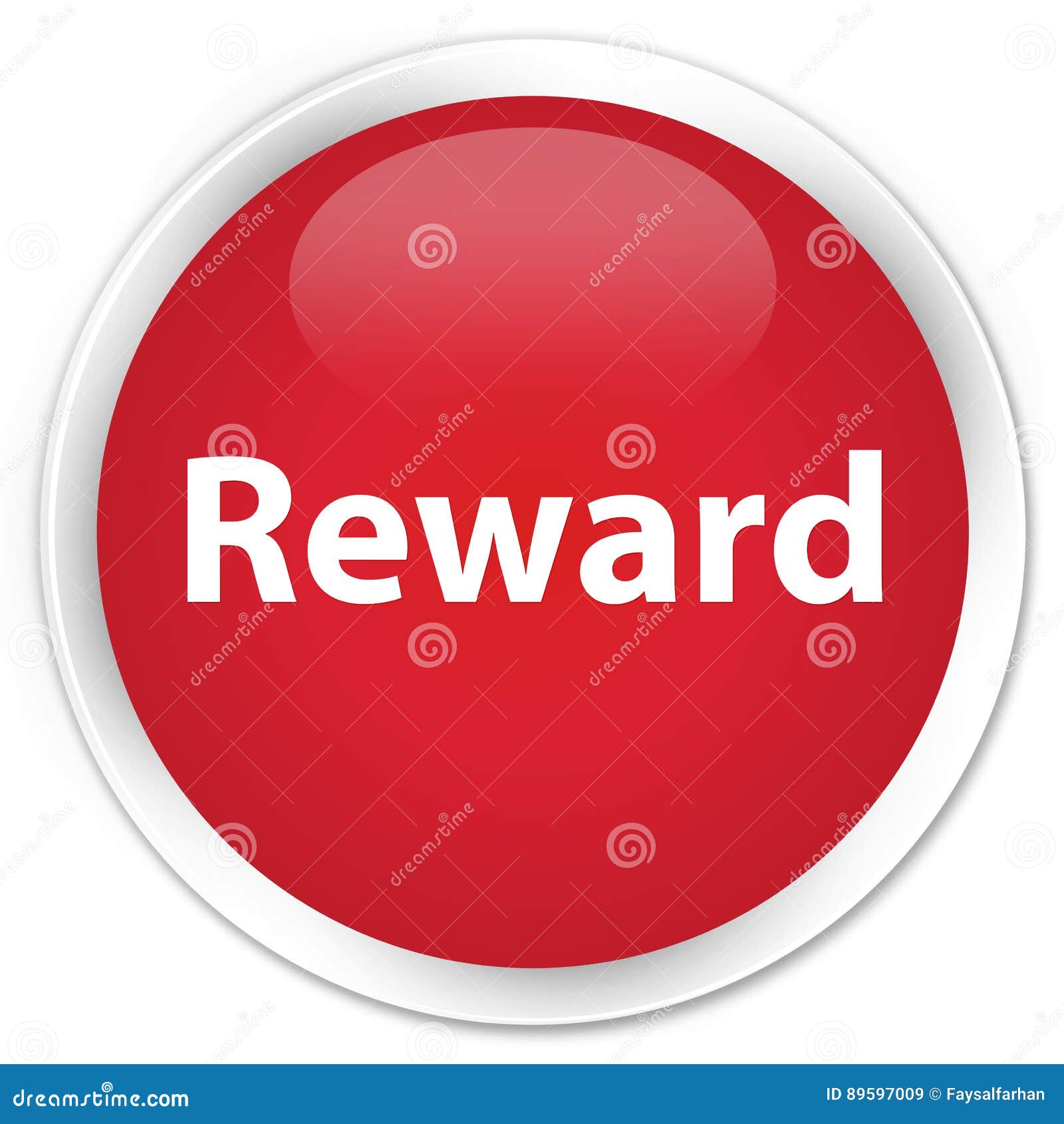 Reward Premium Red Round Button Stock Illustration - Illustration of ...