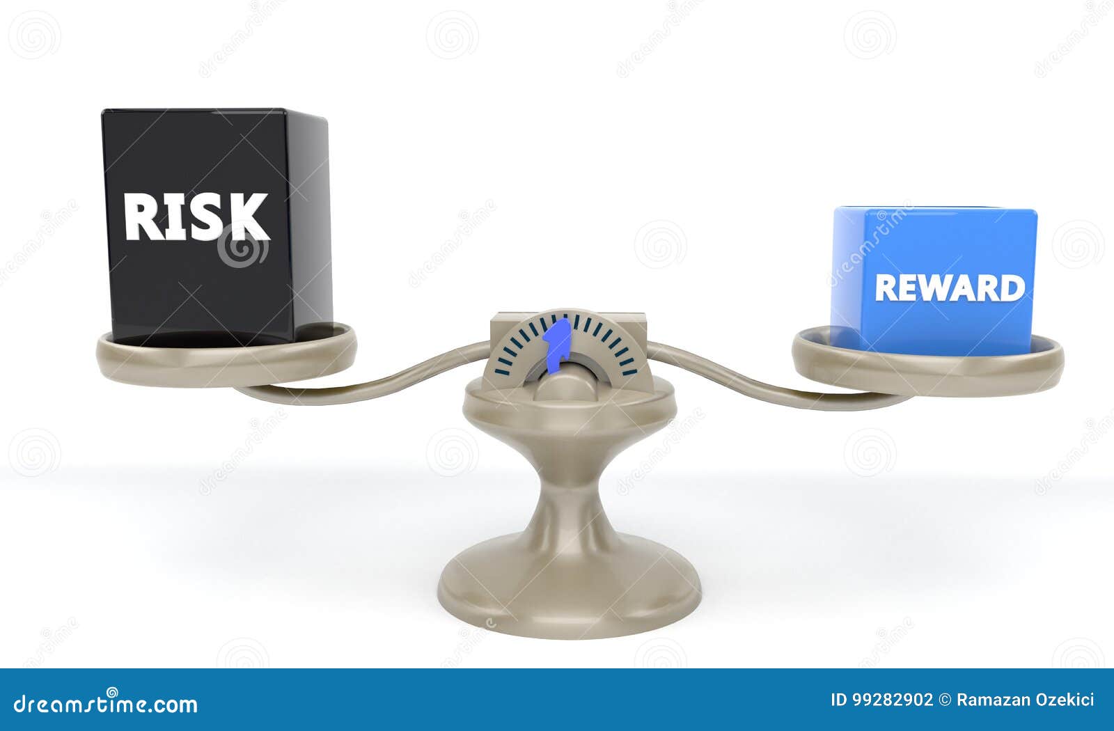 Reward and Risk Balance, 3d Stock Illustration - Illustration of ...