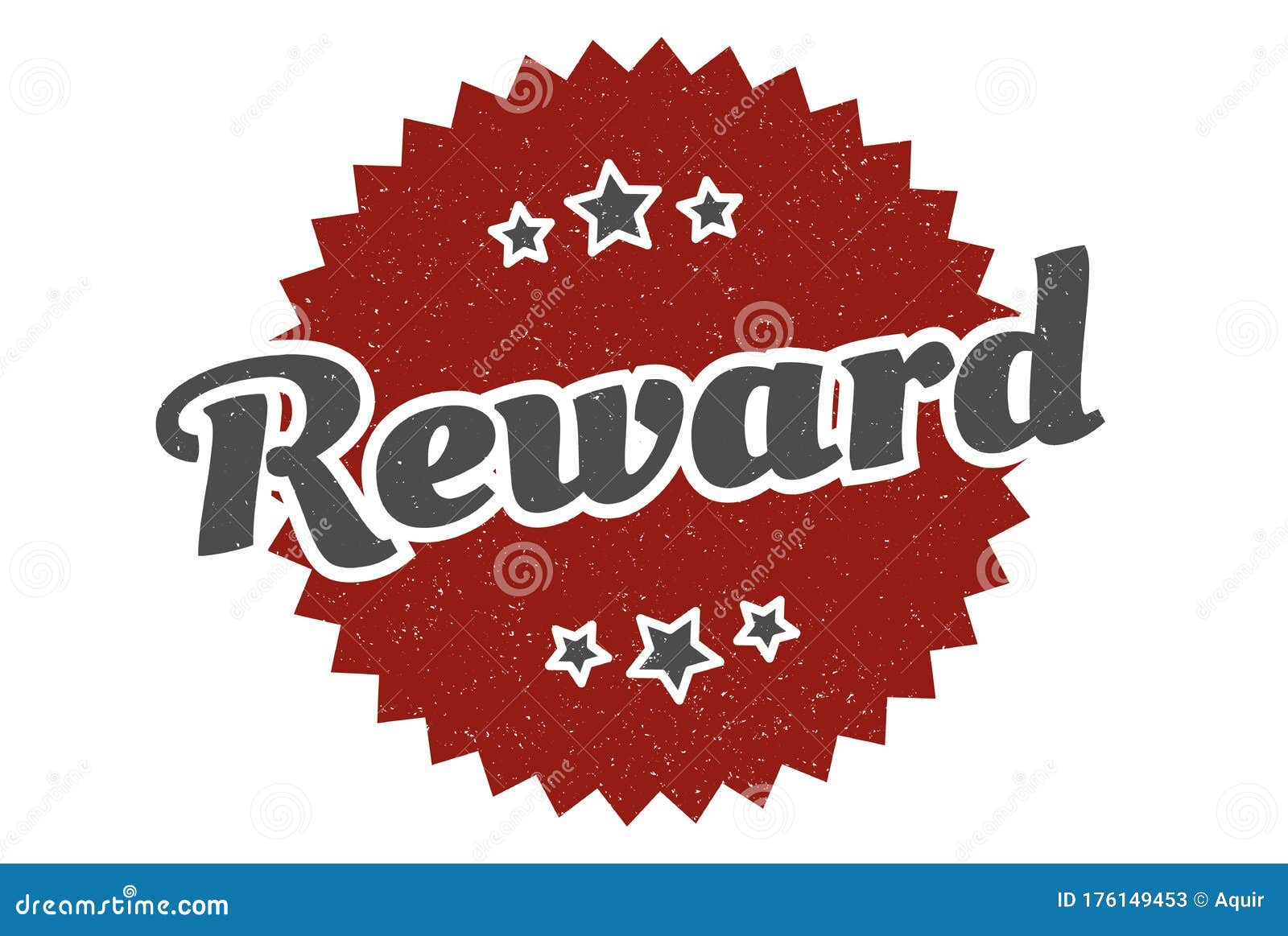 Reward Sign. Reward Vintage Retro Label Stock Vector - Illustration of ...
