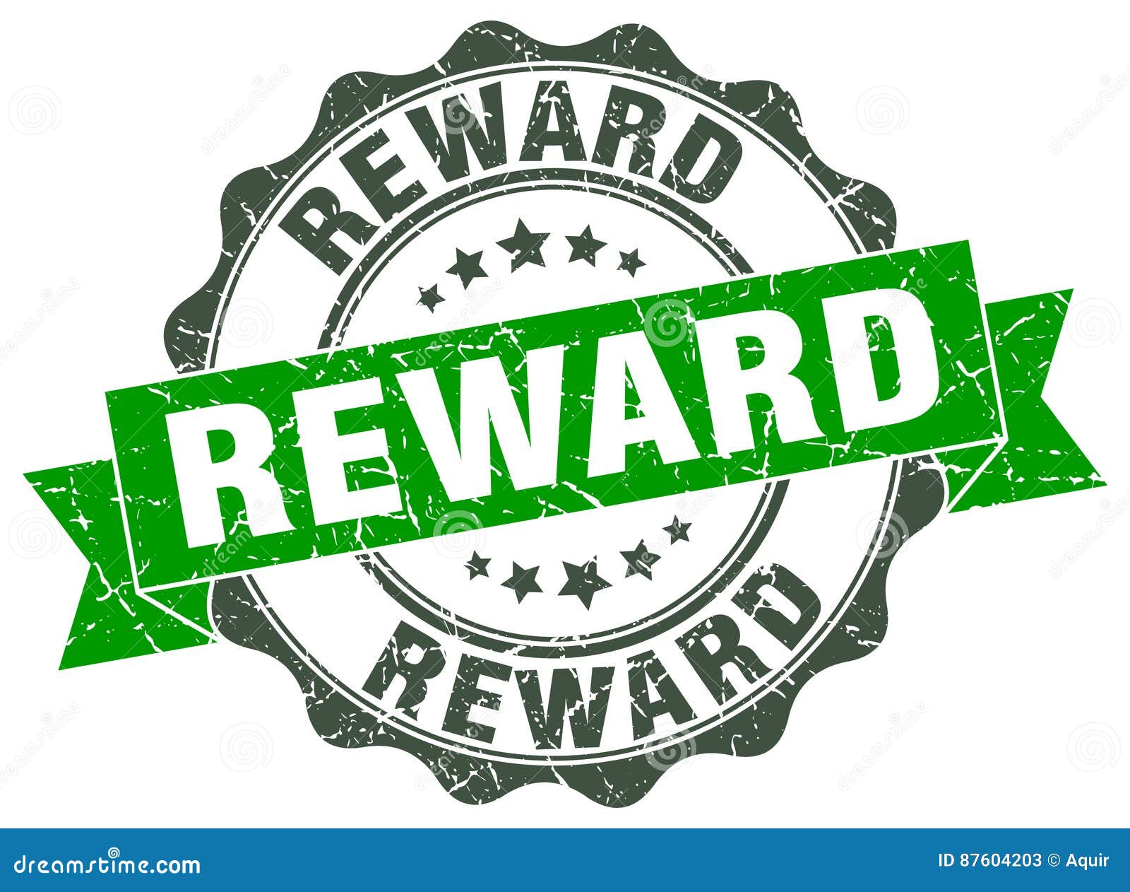 Reward stamp stock vector. Illustration of circle, round - 87604203