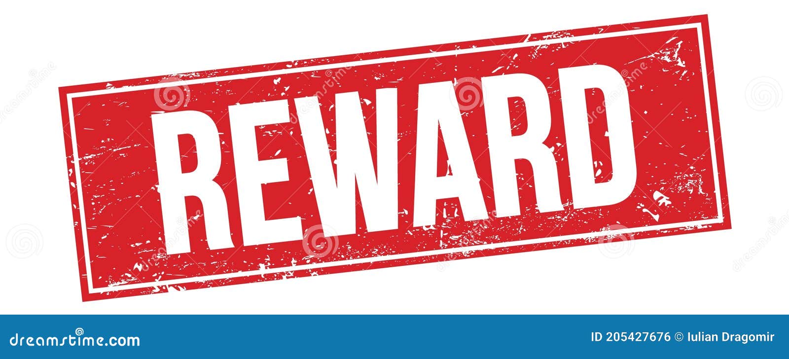REWARD Text on Red Grungy Rectangle Stamp Stock Illustration ...