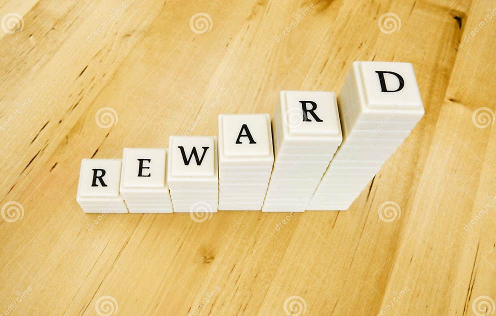 Reward word stock image. Image of improved, high, increases - 13250813