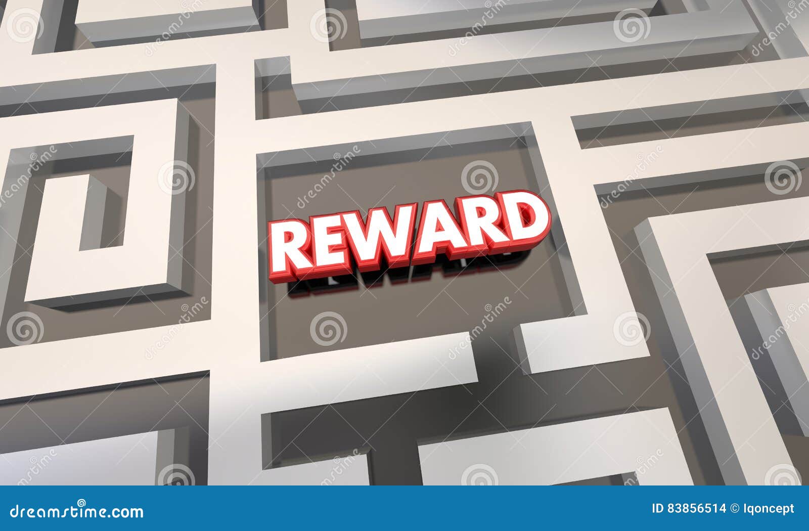 Reward Work Finished Incentive Maze Stock Illustration - Illustration ...