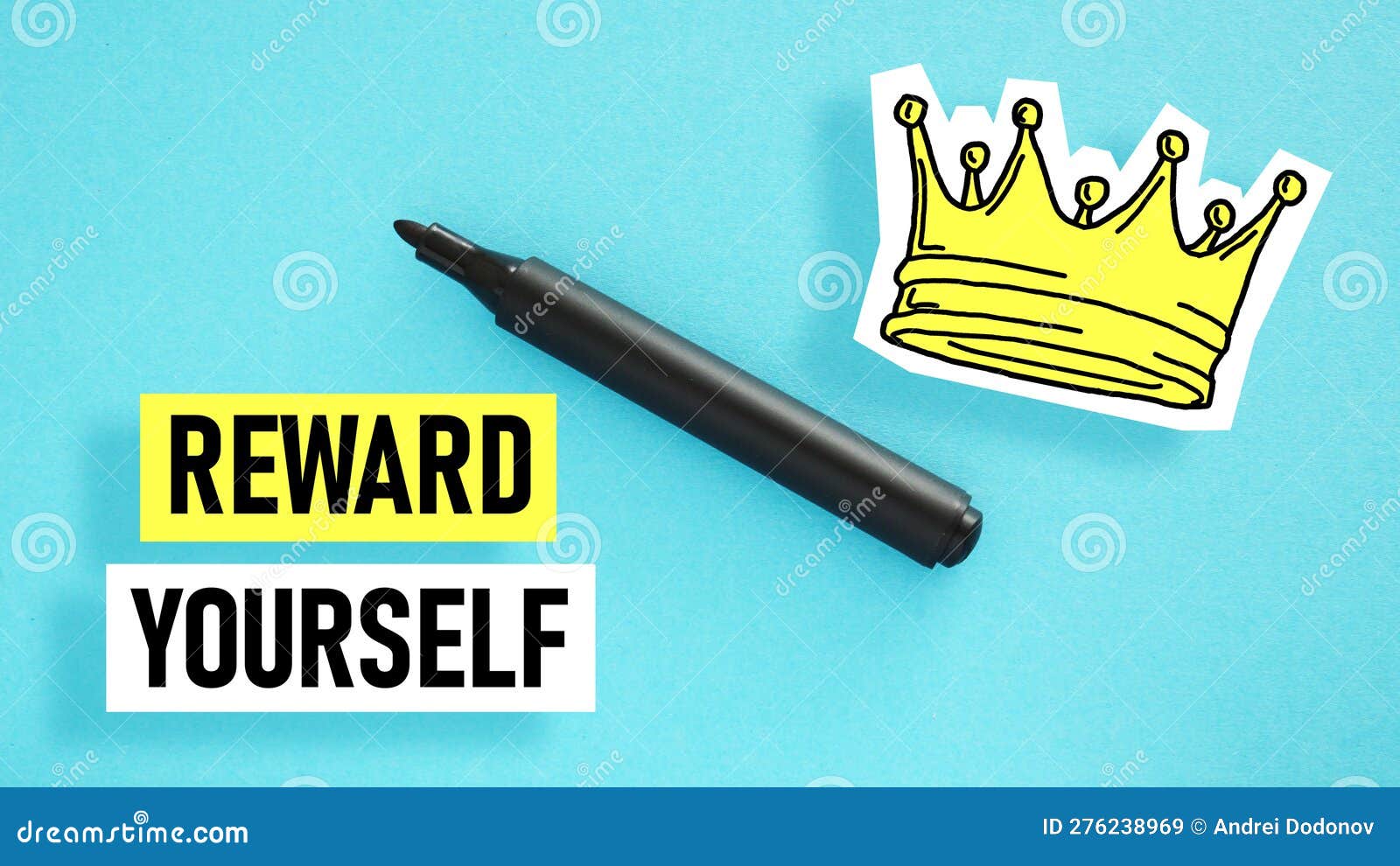 Reward Yourself is Shown Using the Text Stock Illustration ...