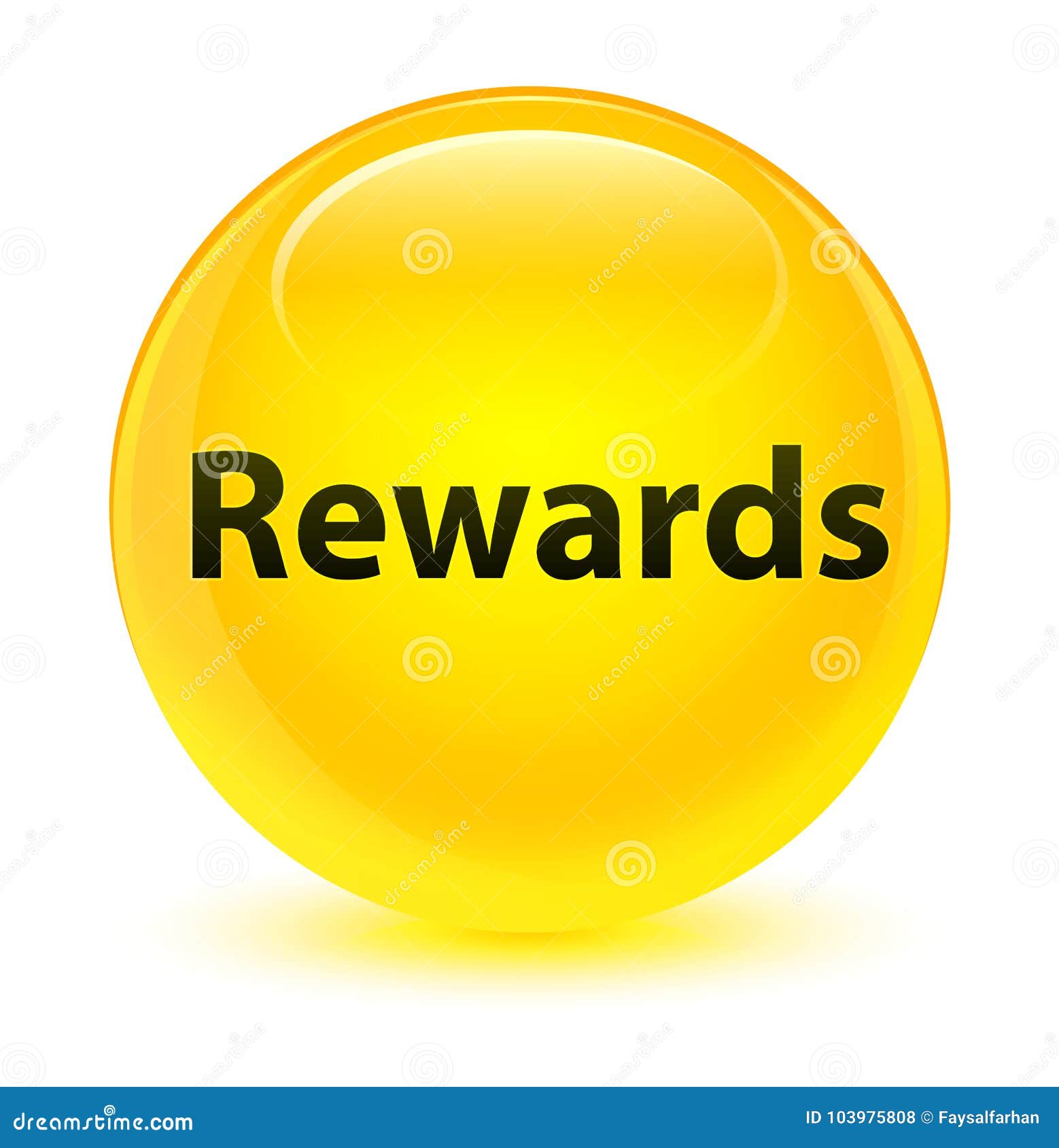 Yellow Rewards In Ribbons On White Background. Win Prize. New Label ...