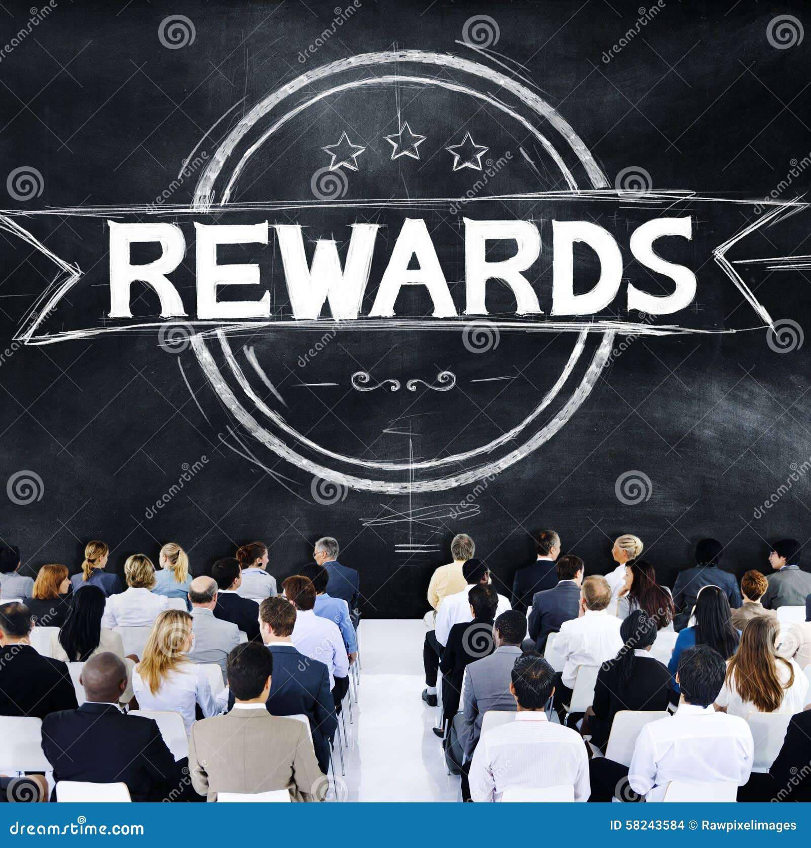 Rewards Prize Benefit Trophy Budget Concept Stock Photo - Image of ...