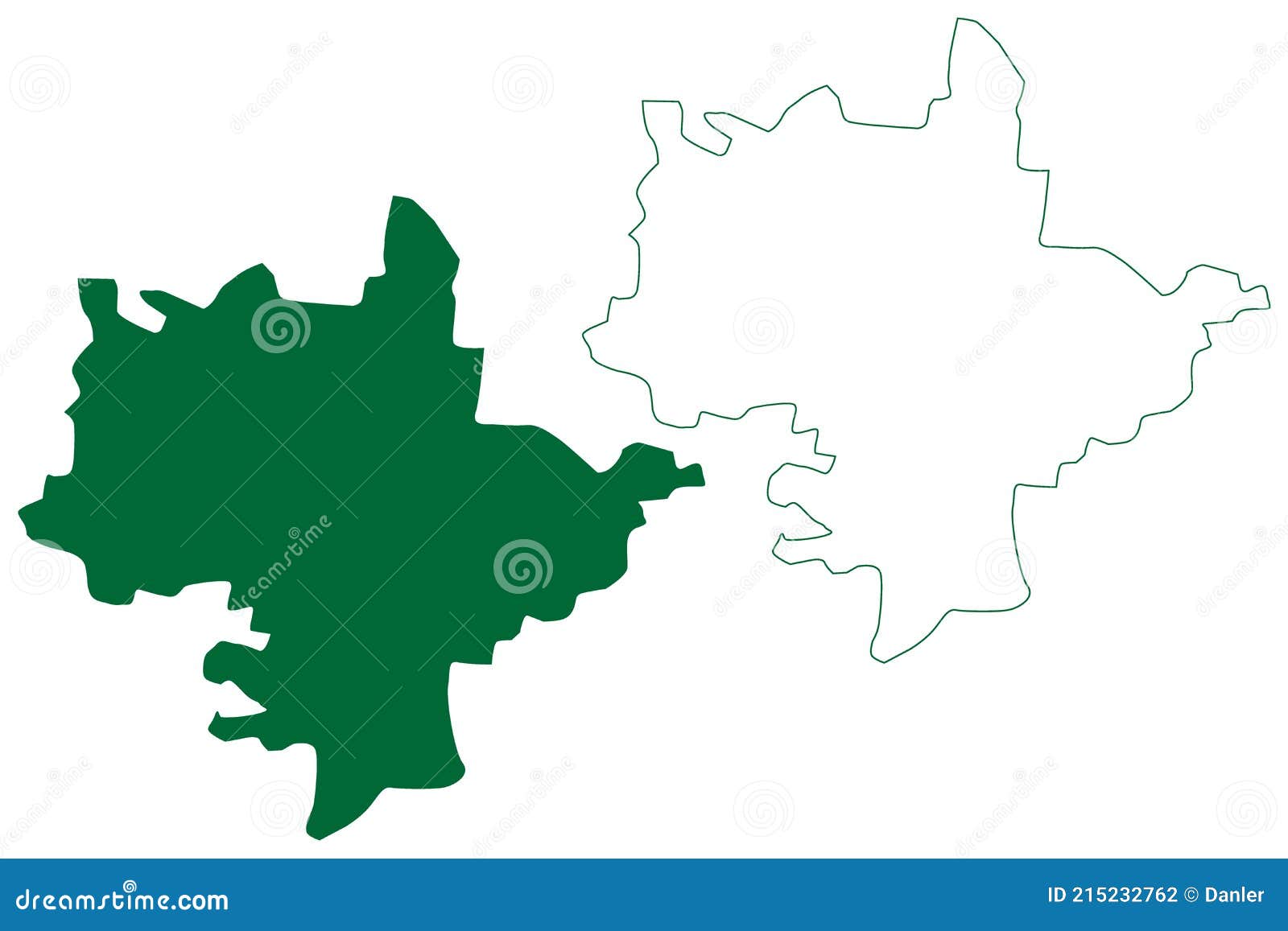 Rewari District Haryana State, Republic of India Map Vector ...