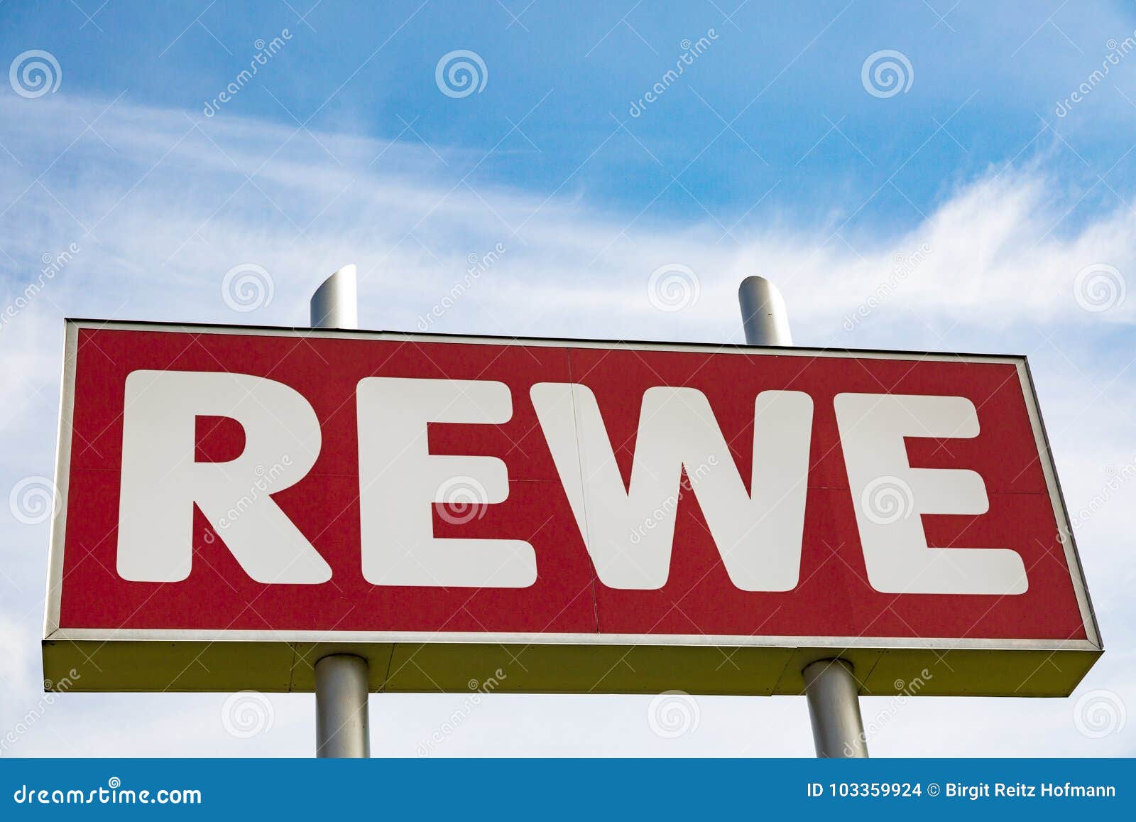 Rewe-Logo redaktionelles stockbild. Bild von wirtschaftlichkeit - 103359924