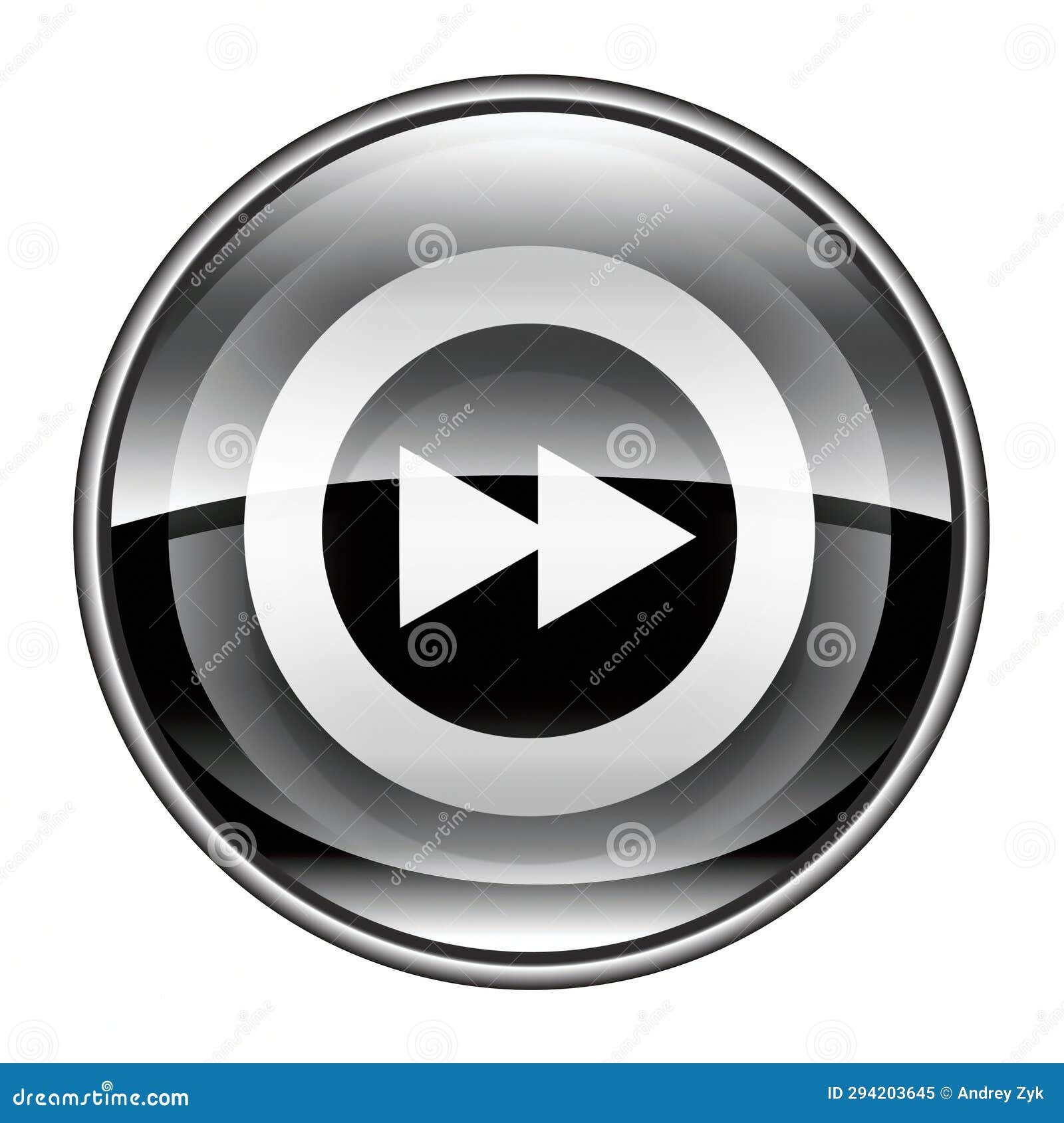 Rewind Forward icon black stock image. Image of play - 294203645
