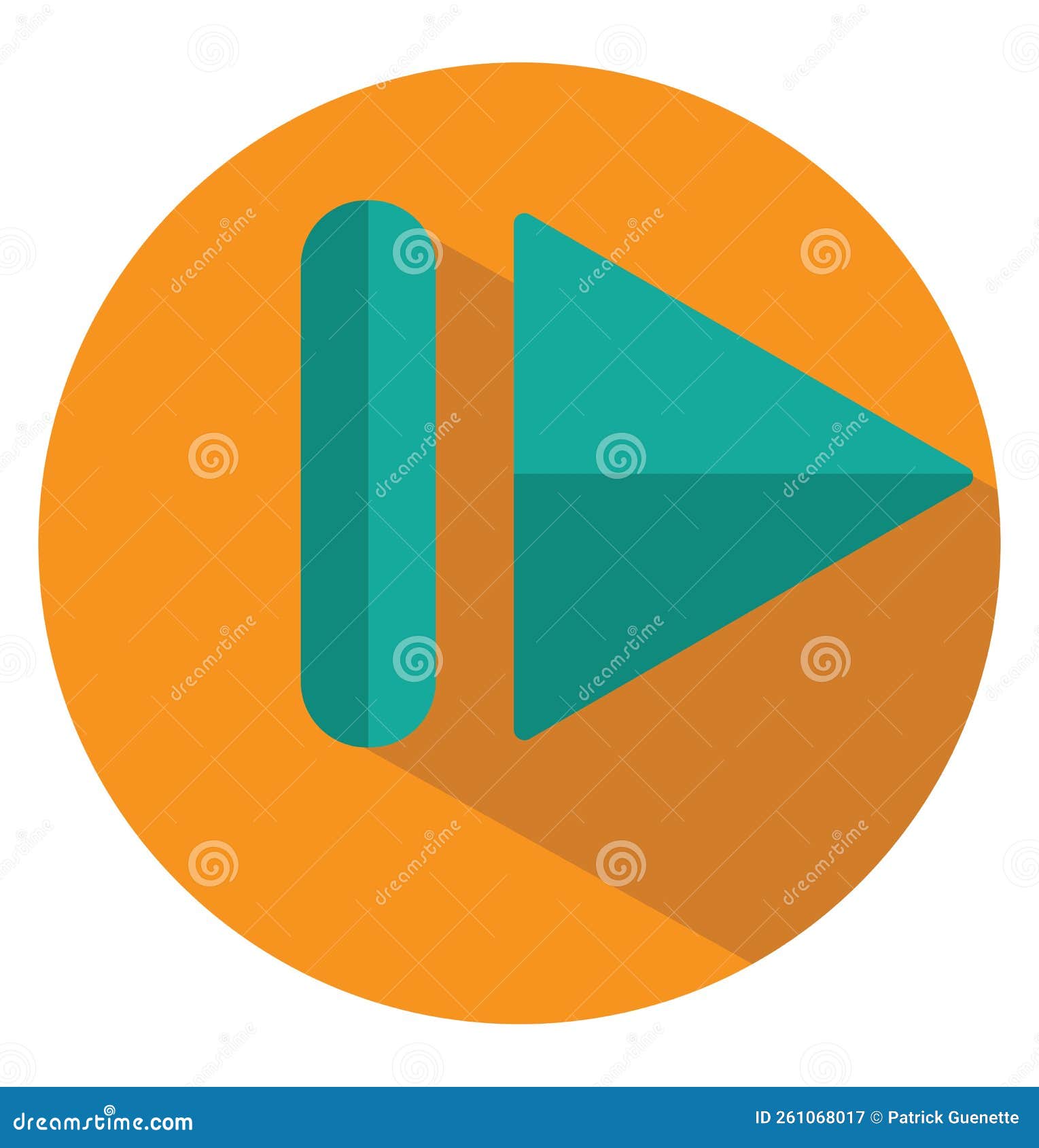 Rewind Forward Button With Brushed Metal Texture Vector Illustration ...