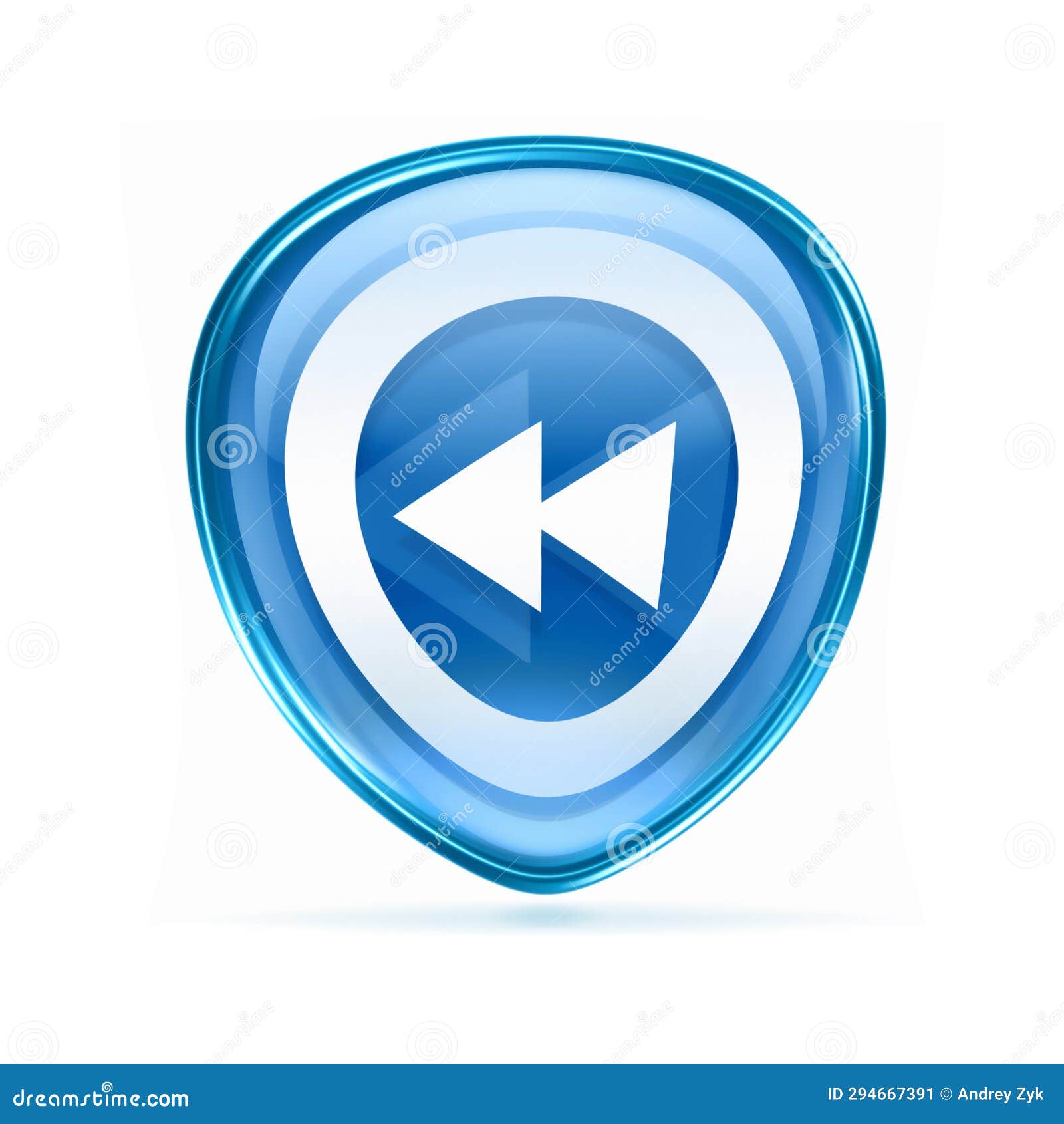 Rewind Icon Vector Sign And Symbol Isolated On White Background, Rewind ...