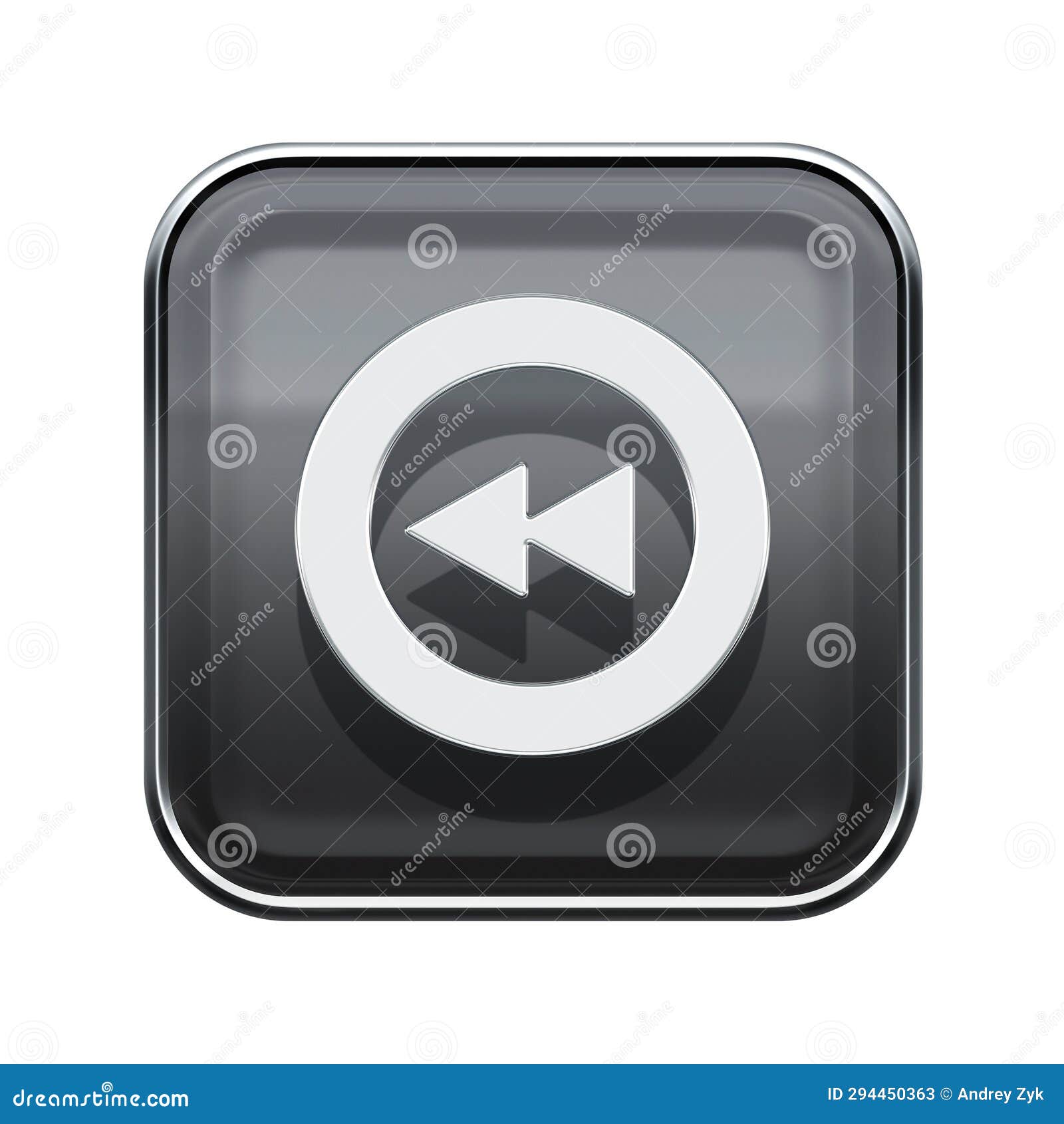 Rewind Icon Vector Sign And Symbol Isolated On White Background, Rewind ...