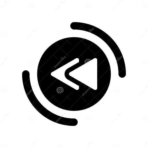 Rewind Icon. Trendy Rewind Logo Concept on White Background from Stock ...