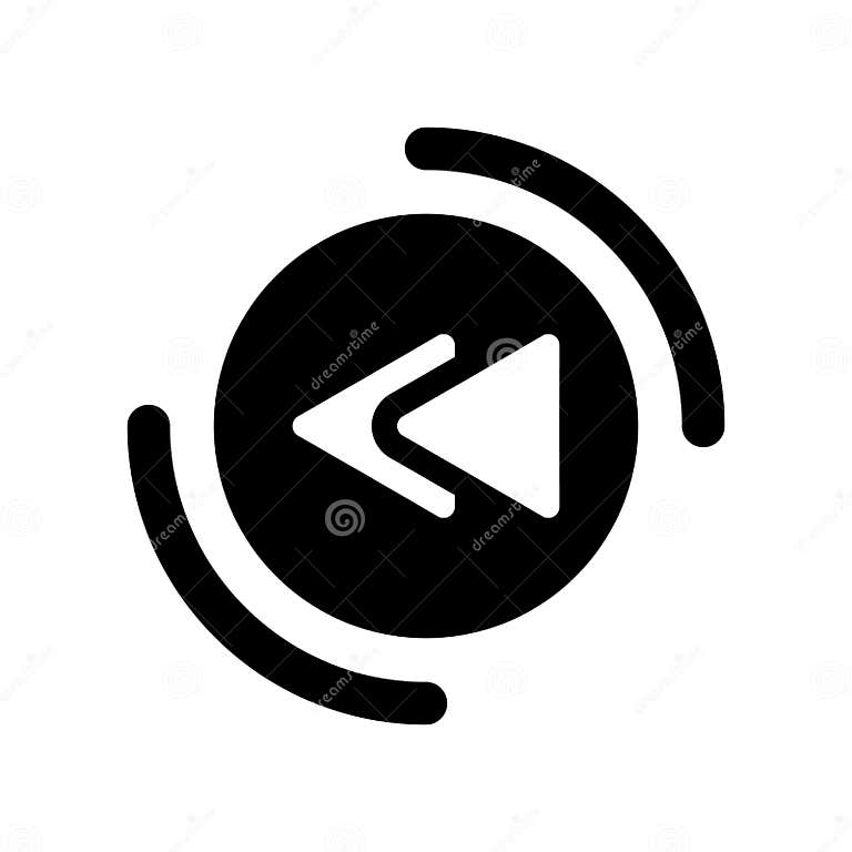 Rewind Icon. Trendy Rewind Logo Concept on White Background from Stock ...