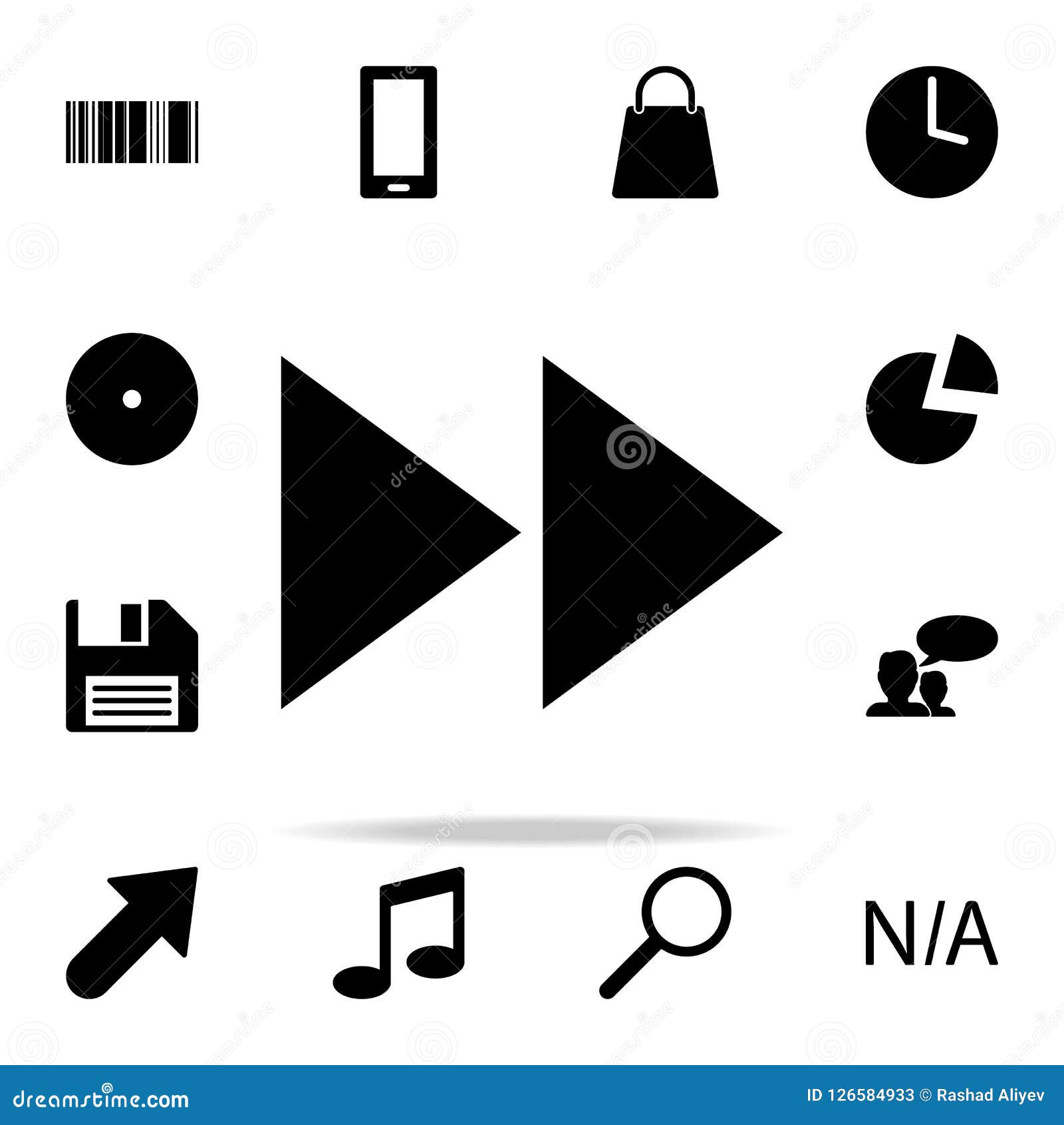 Rewind Mark Icon. Web Icons Universal Set for Web and Mobile Stock ...