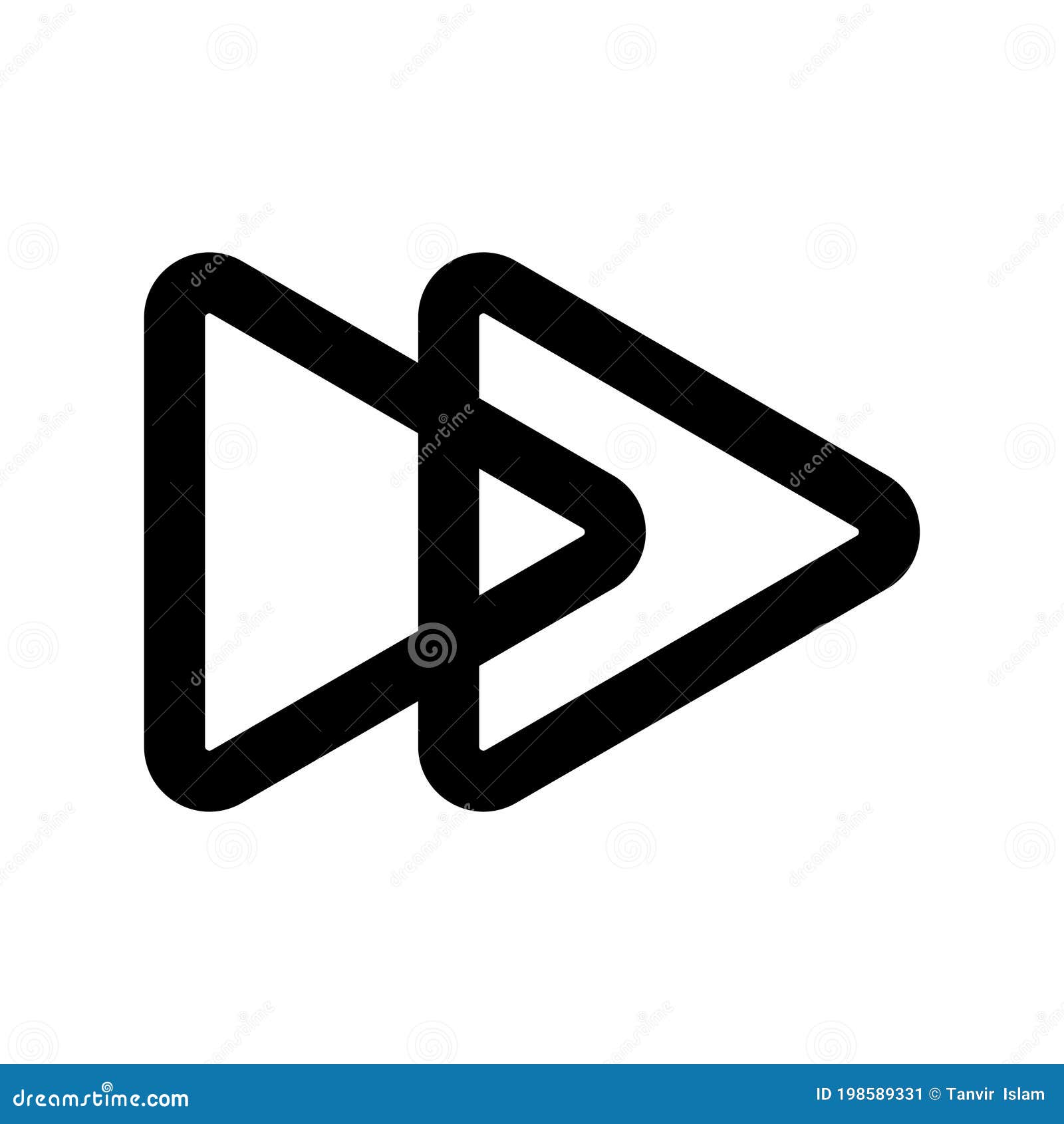 Rewind Vector Icon On Transparent Background, Rewind Logo Design ...