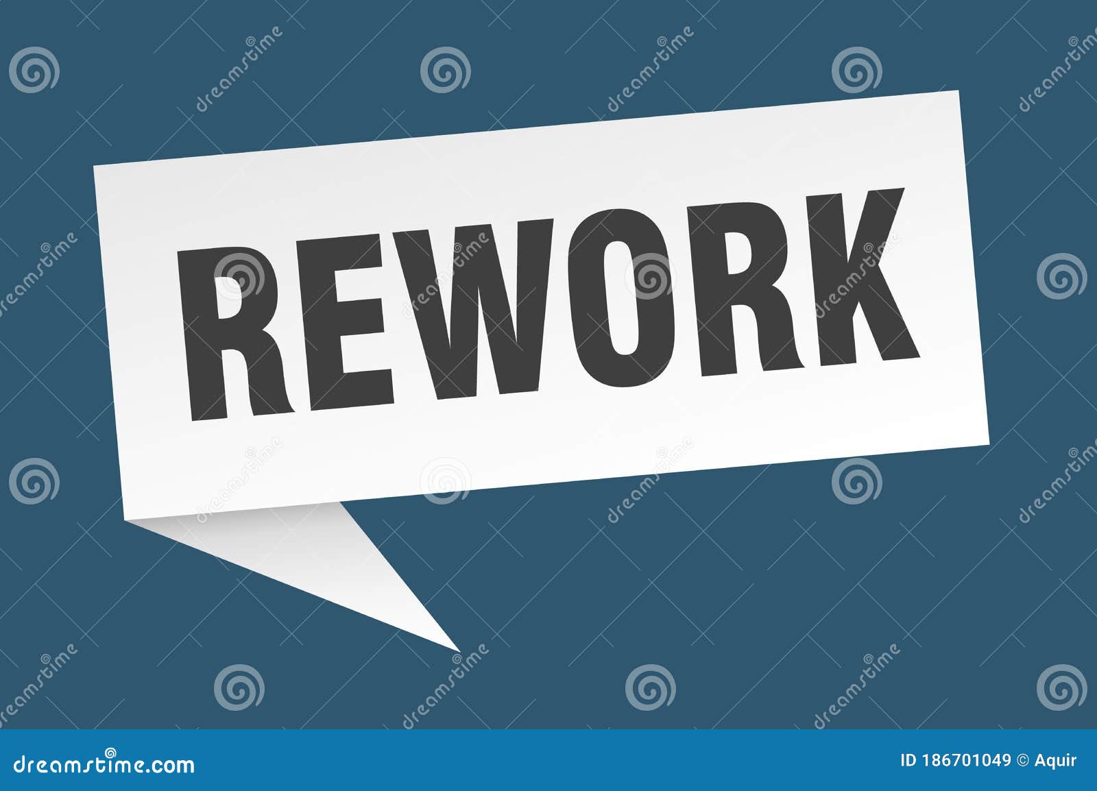 Rework Banner. Rework Speech Bubble Stock Vector - Illustration of ...