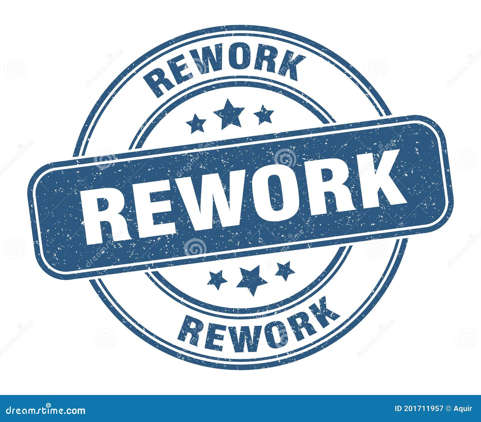 Rework Stamp. Rework Label. Round Grunge Sign Stock Vector ...