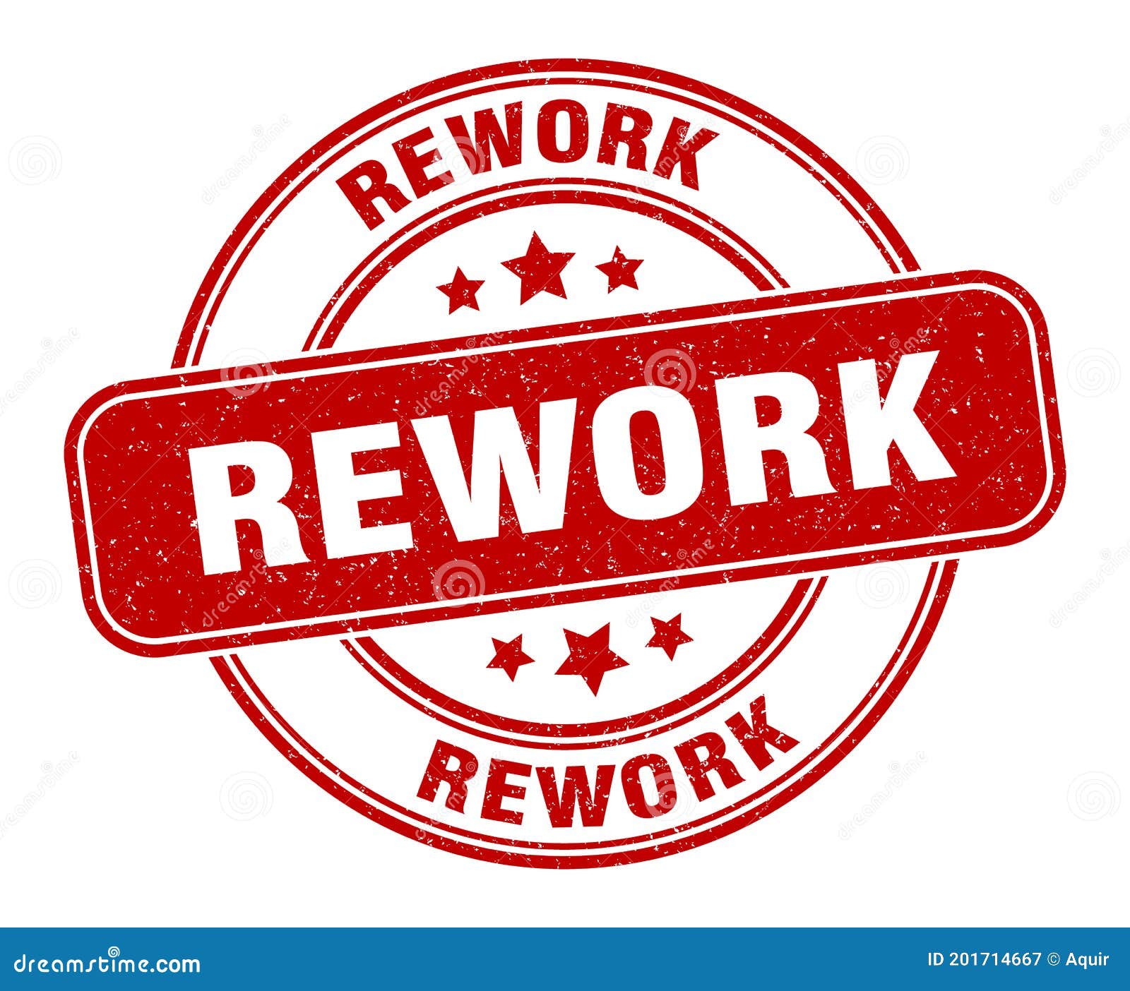 Rework Stamp. Rework Label. Round Grunge Sign Stock Vector ...