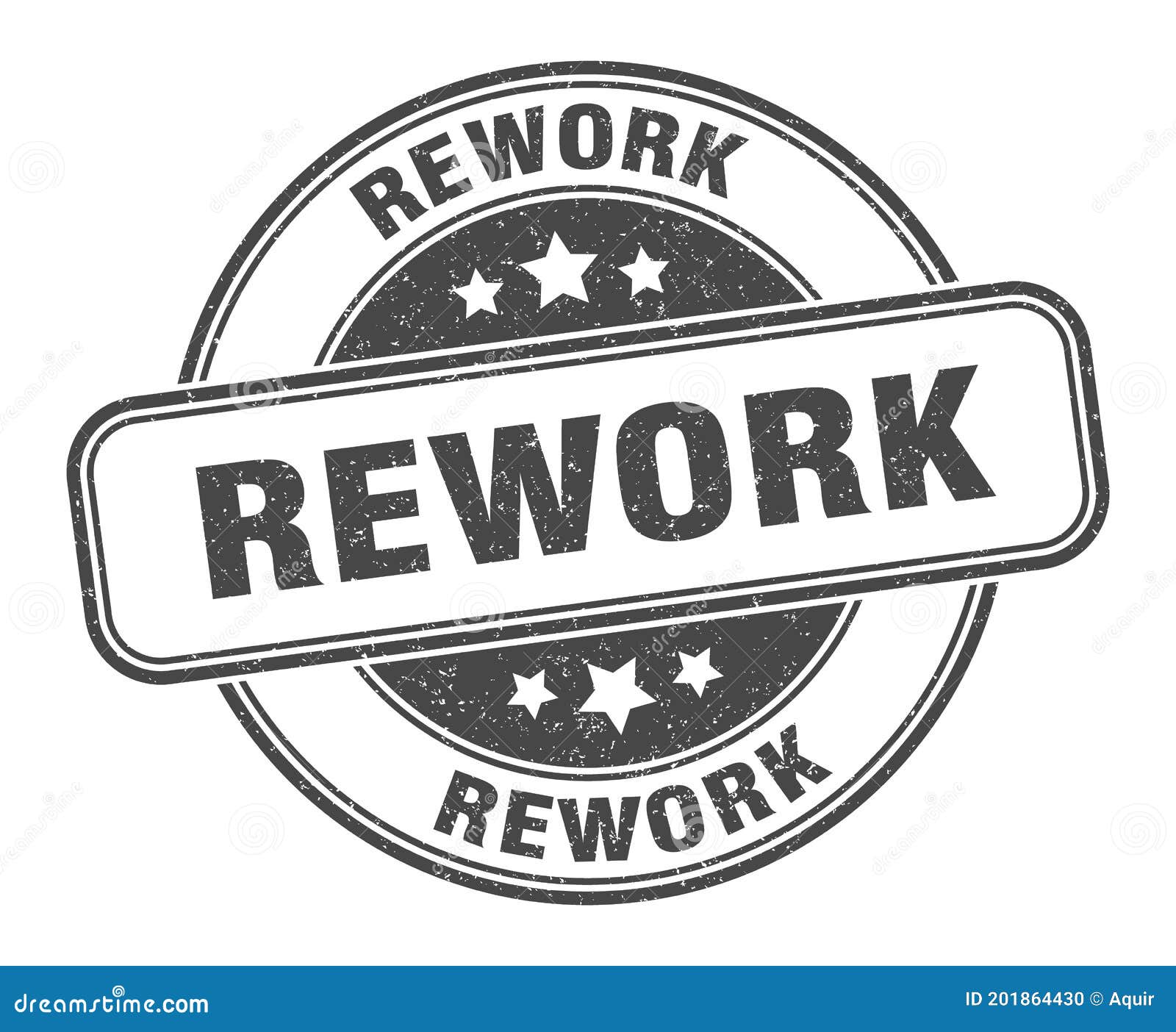 Rework Stamp. Rework Label. Round Grunge Sign Stock Vector ...