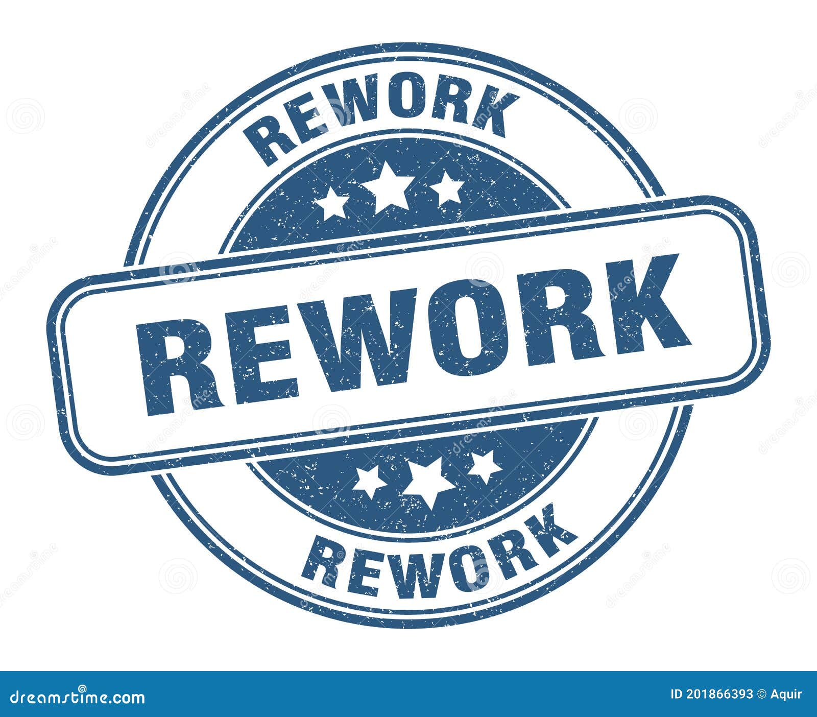 Rework Stamp. Rework Label. Round Grunge Sign Stock Vector ...