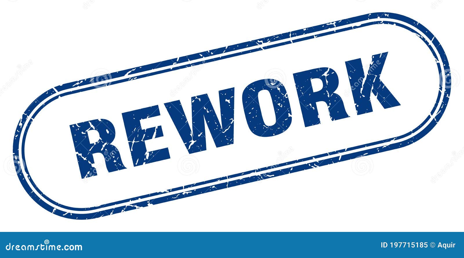 Rework Stamp. Rework Label On Transparent Background. Round Sign ...