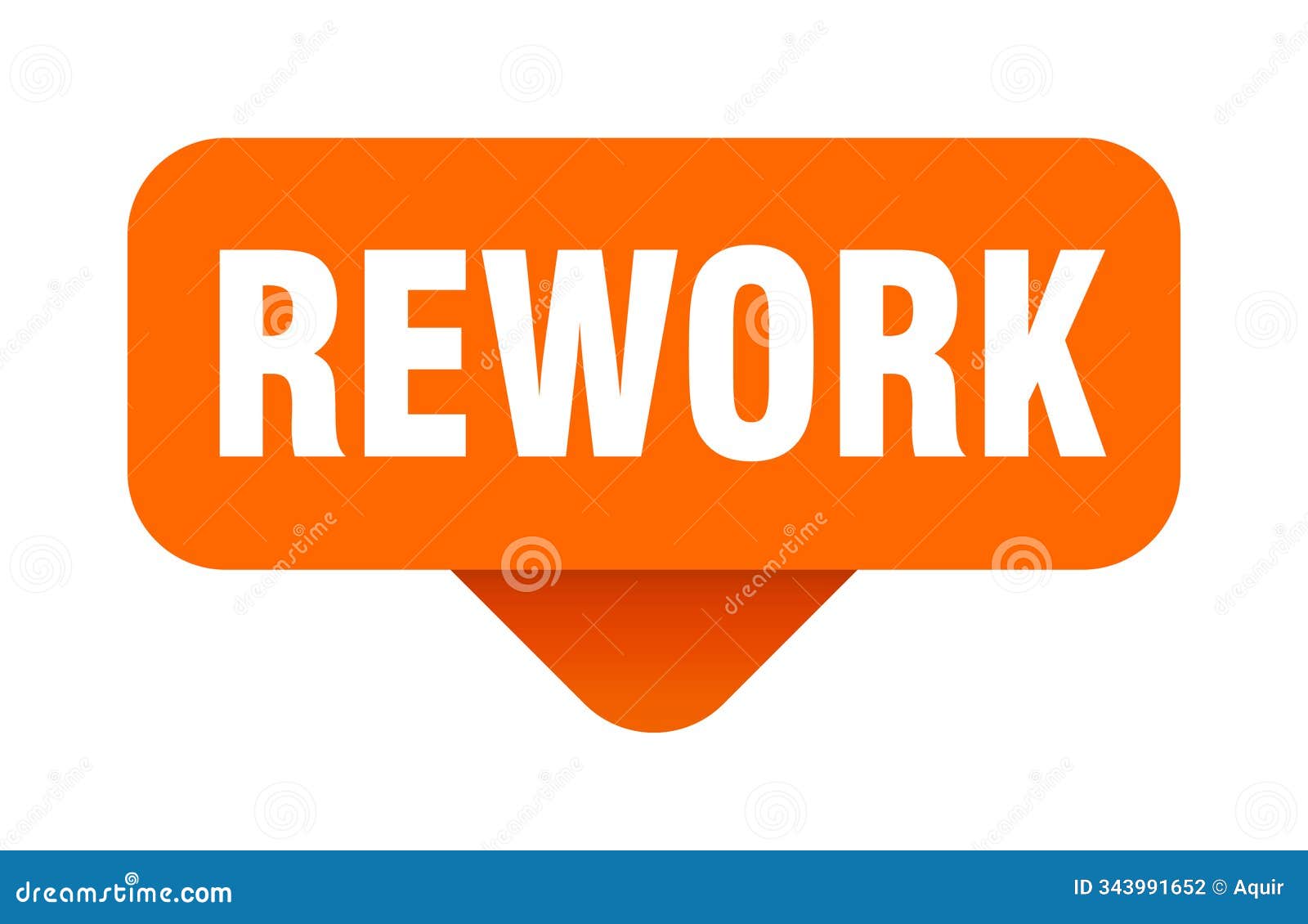 Rework Sticker. Rework Sign On Transparent Background Vector ...