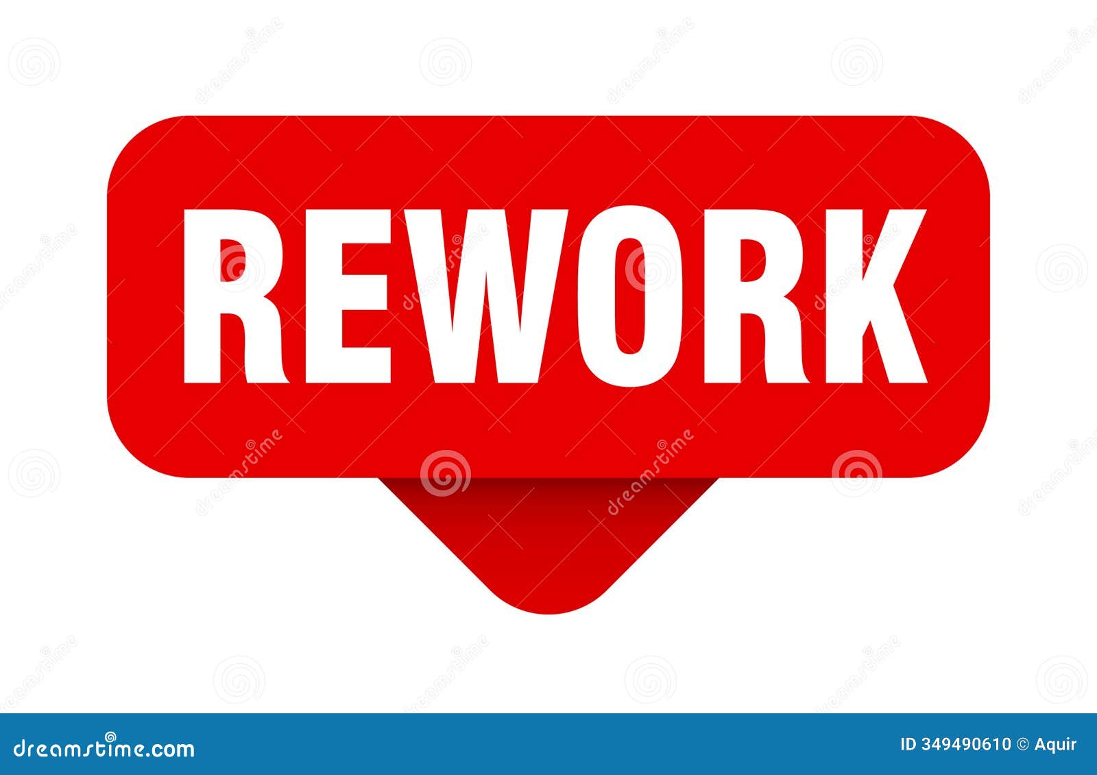 Rework Sticker. Rework Sign On Transparent Background Cartoon Vector ...