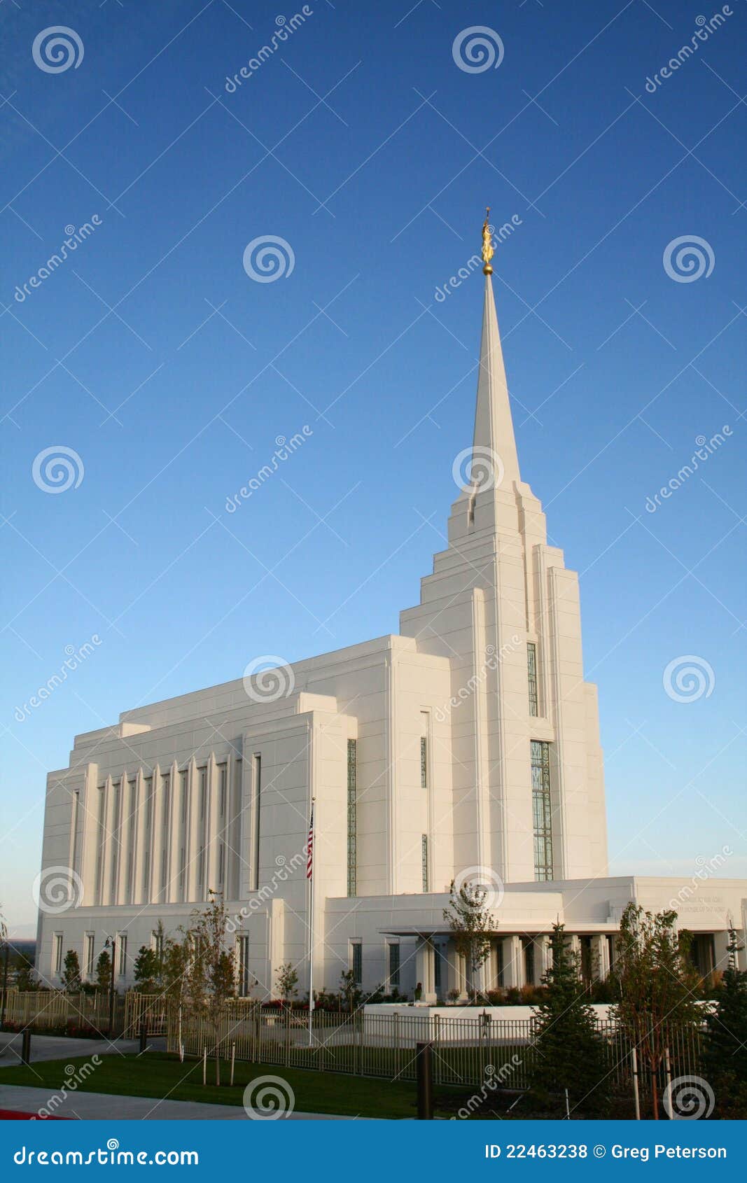 Rexburg LDS Temple stock photo. Image of mormon, religious - 22463238