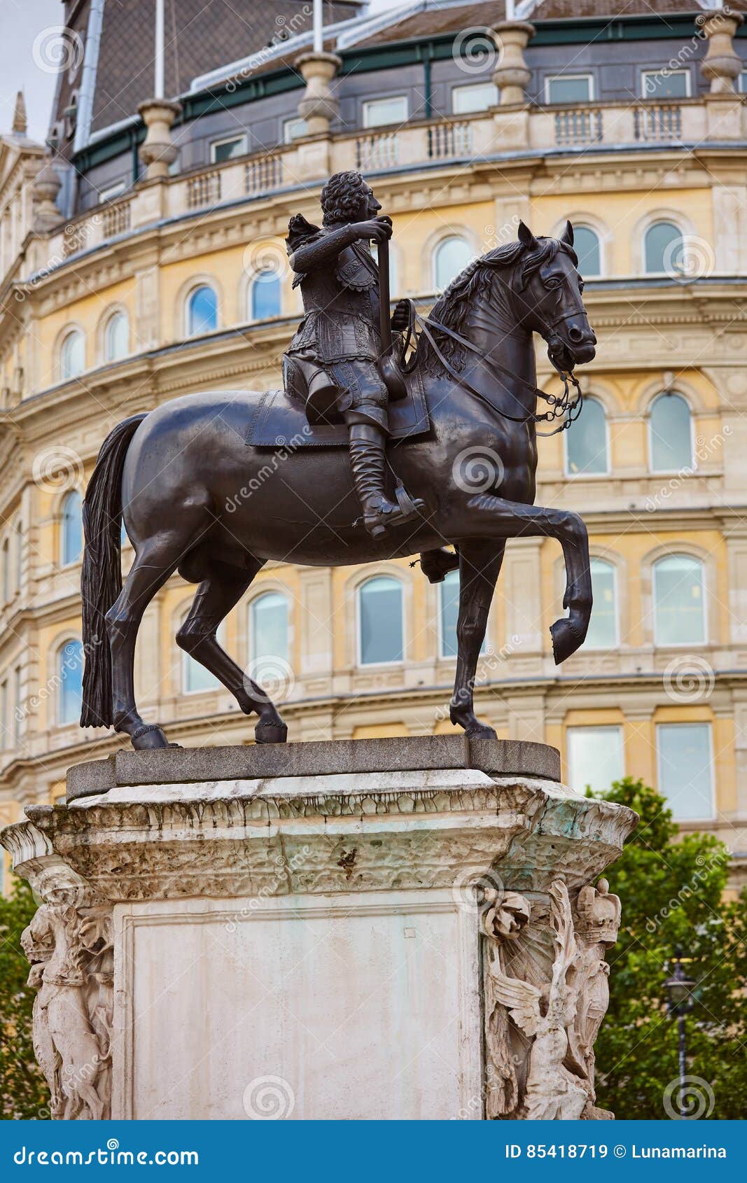 Rey Charles De Londres Trafalgar Square I Imagen de archivo editorial ...
