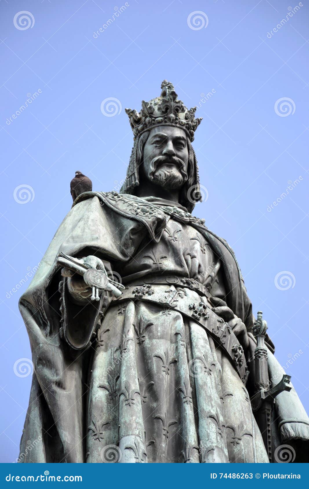 Rey Charles Statue imagen de archivo. Imagen de monumento - 74486263