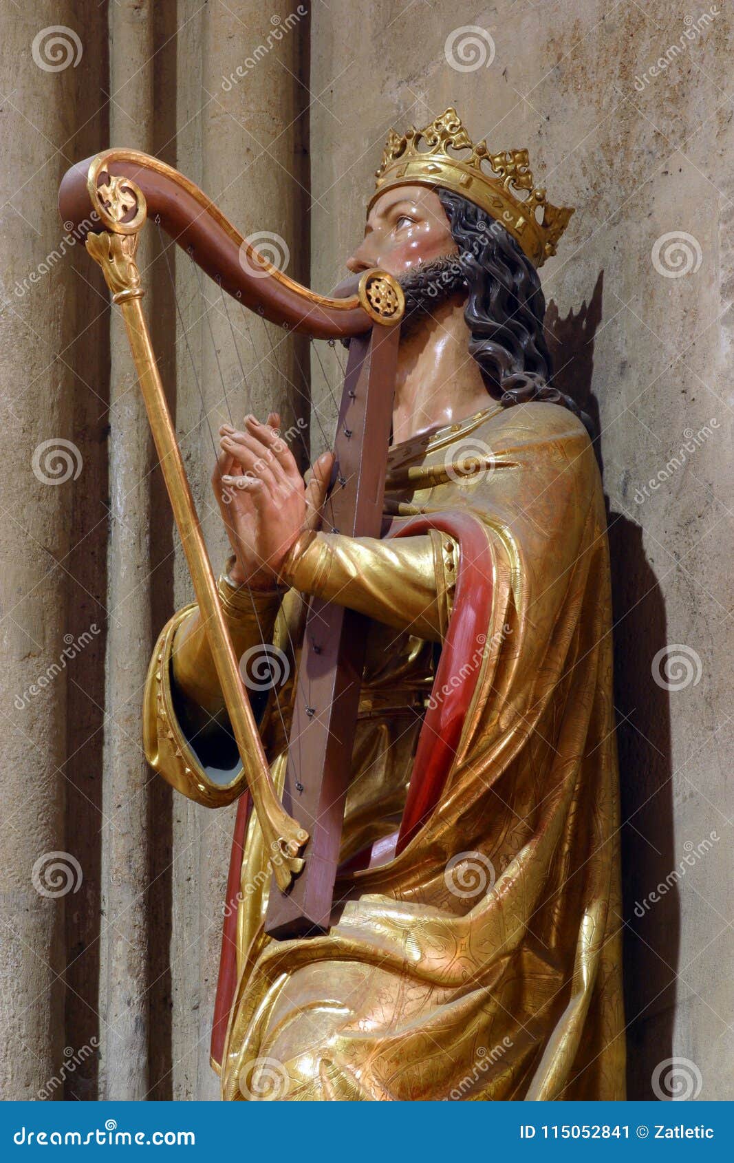 Rey David imagen de archivo. Imagen de hermoso, rezo - 115052841