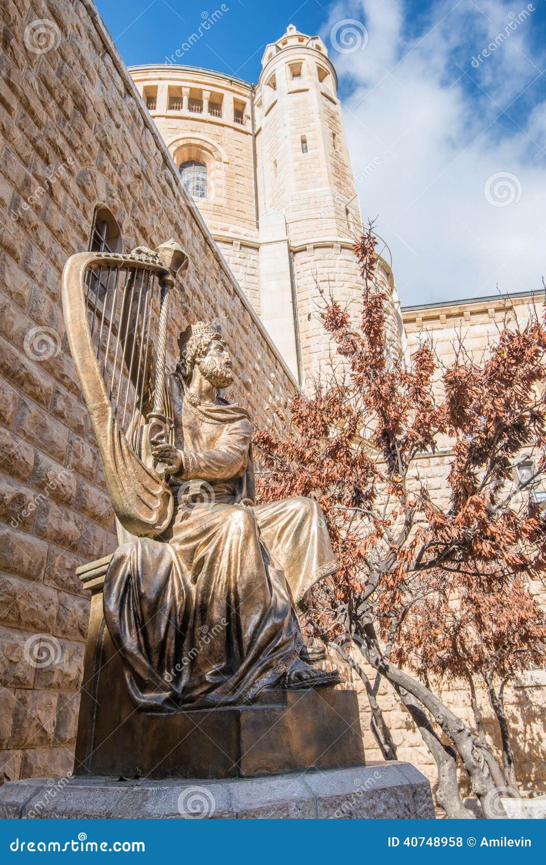 Rey David foto de archivo. Imagen de estatua, jerusalén - 40748958