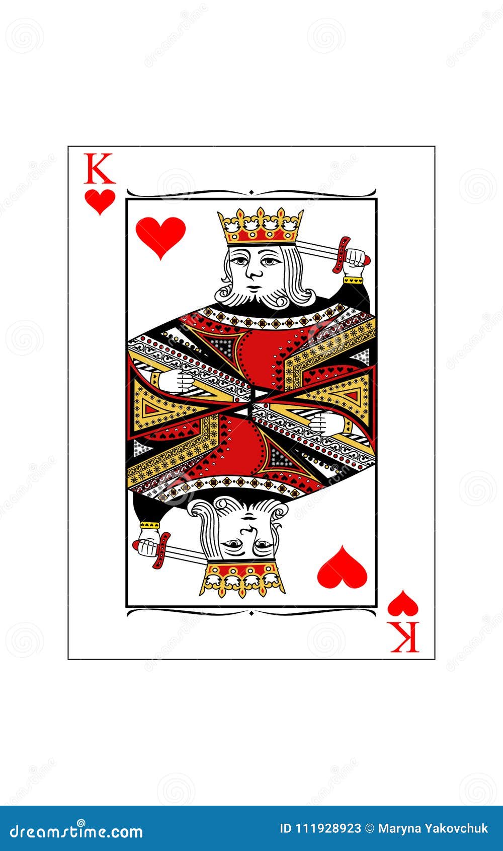 Rey de corazones ilustración del vector. Ilustración de cubierta ...