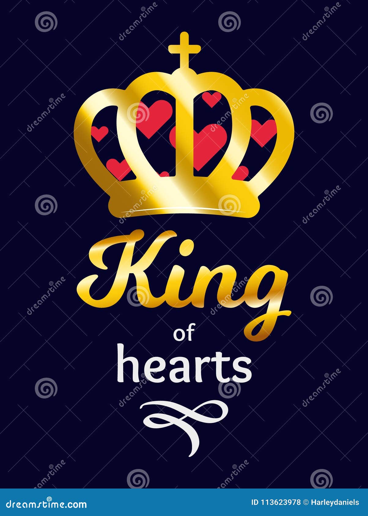 Rey De Corazones, Ilustration Del Vector Ilustración del Vector ...