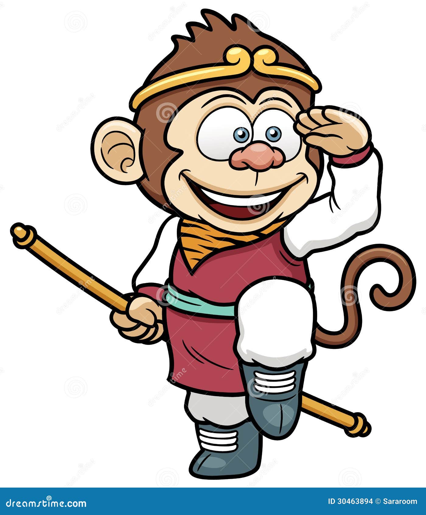 Rey del mono ilustración del vector. Ilustración de monstruo - 30463894