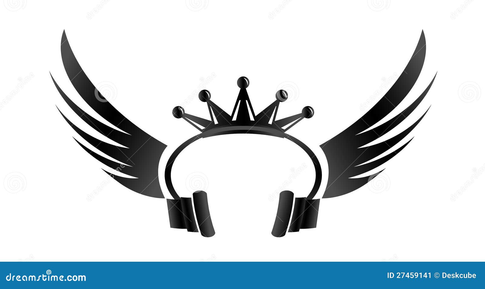 Rey DJ ilustración del vector. Ilustración de corona - 27459141