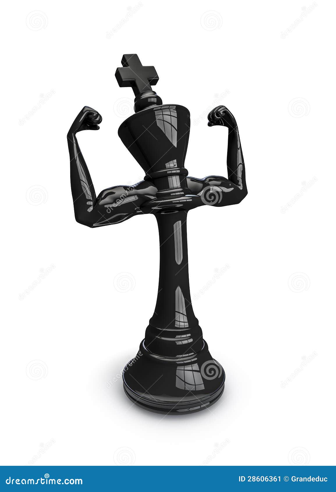 Rey masculino del ajedrez stock de ilustración. Ilustración de jugador ...