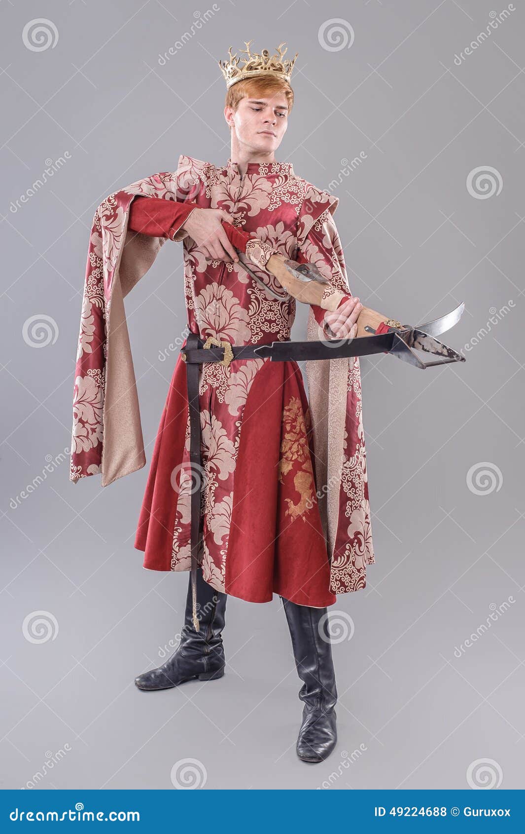 Rey medieval foto de archivo. Imagen de carnaval, edades - 49224688