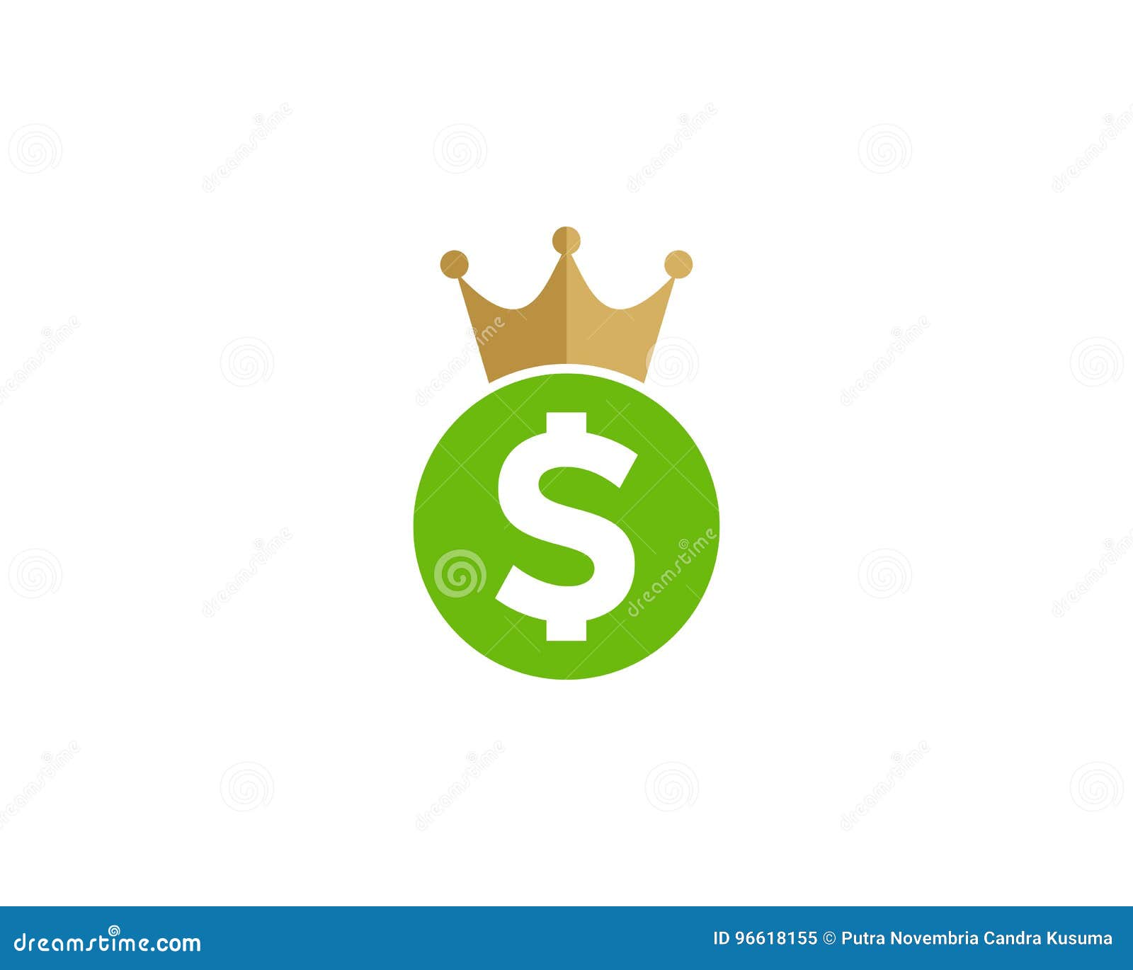 Rey Money Icon Logo Design Element Ilustración del Vector - Ilustración ...