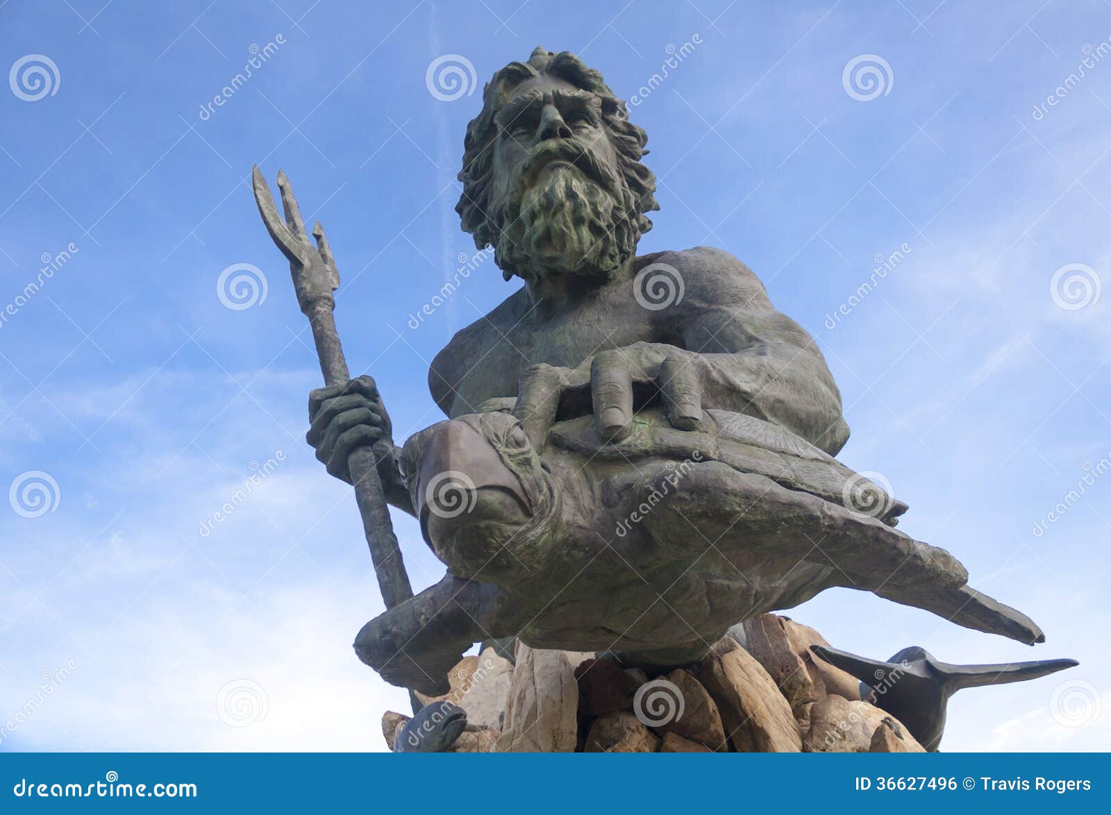 Rey Neptuno foto de archivo. Imagen de nubes, piedra - 36627496