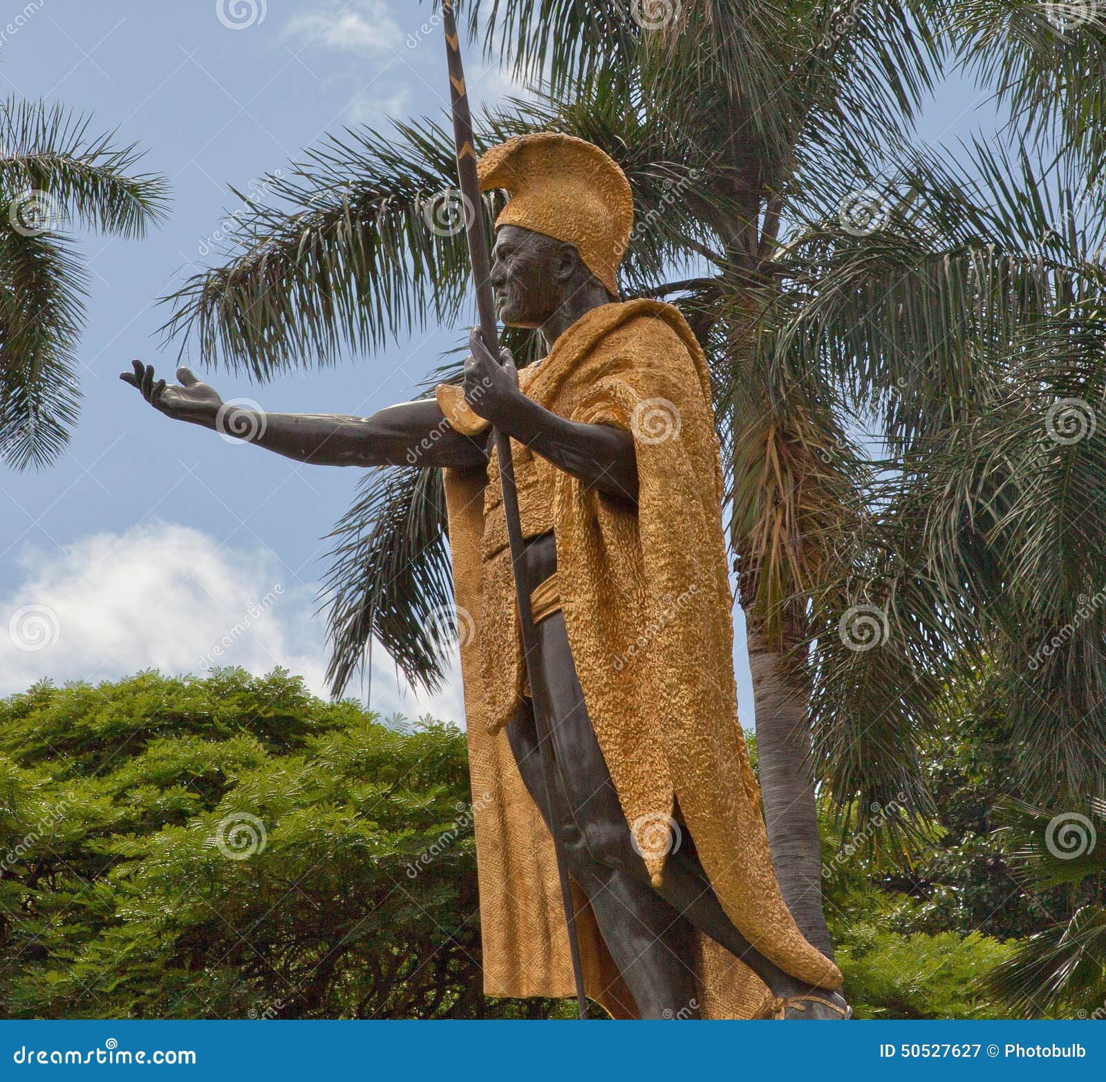 Rey Poderoso Kamehameha, Honolulu, Hawaii Imagen de archivo - Imagen de ...