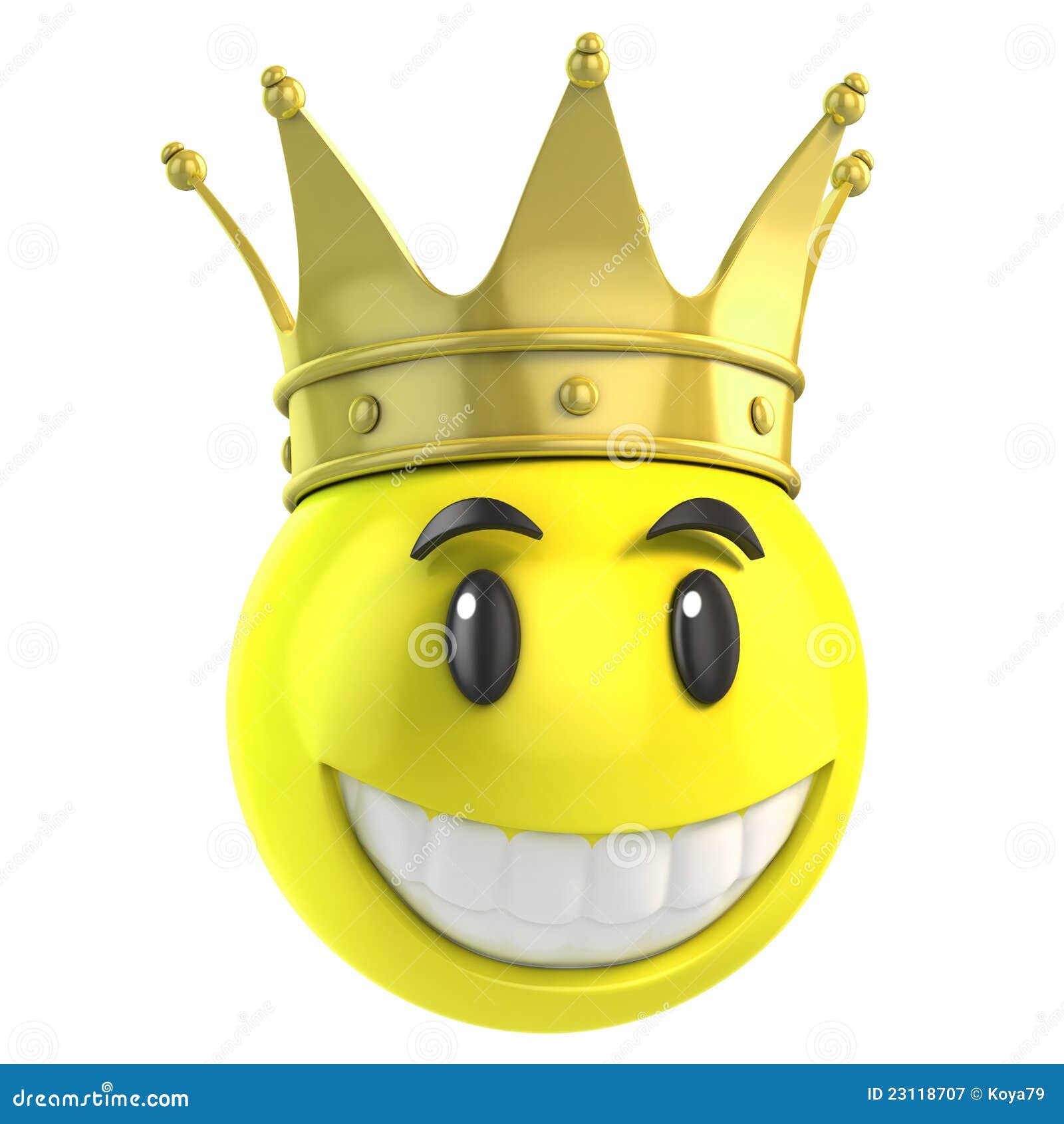 Rey sonriente stock de ilustración. Ilustración de emperador - 23118707