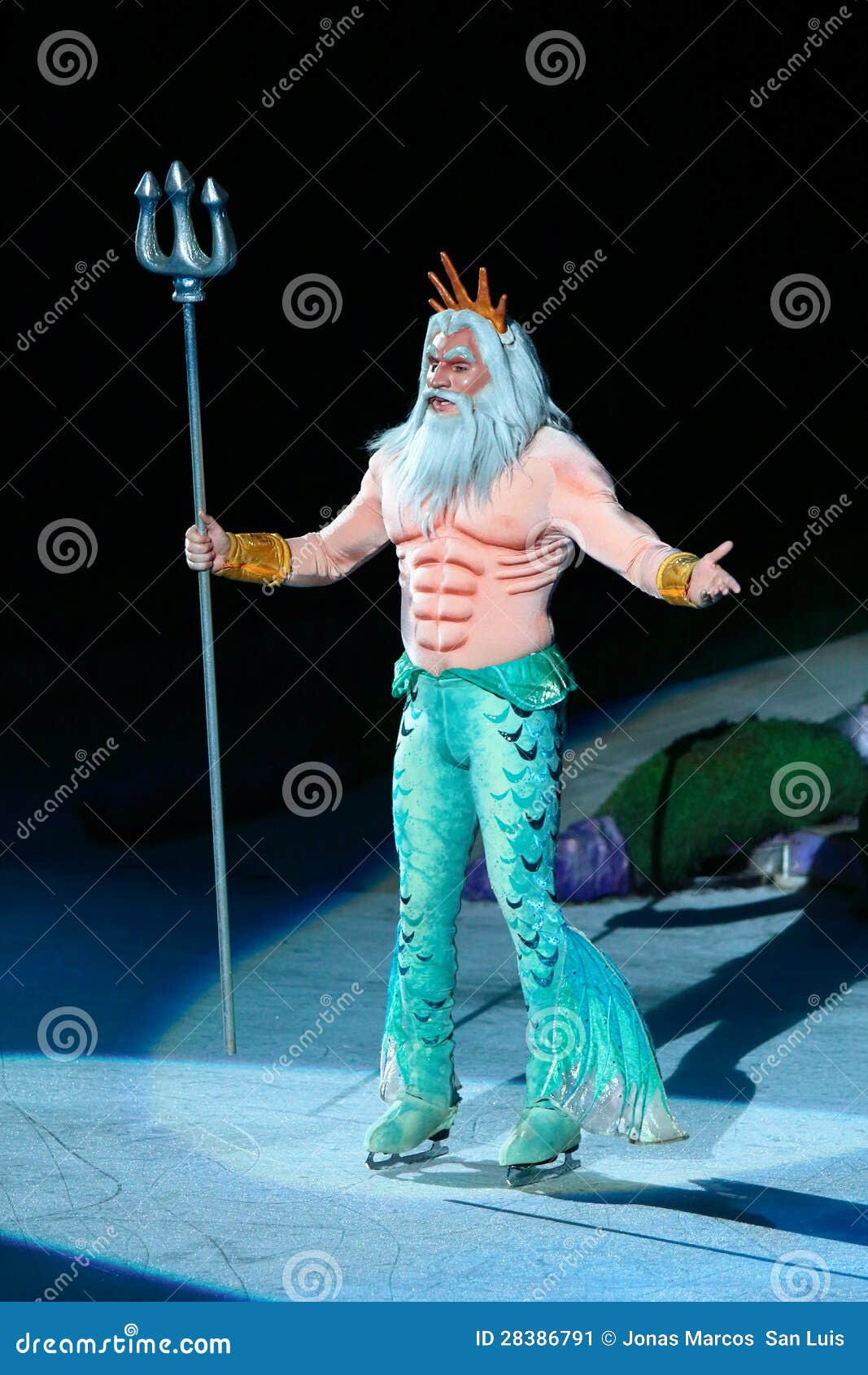 Rey Tritón De Little Mermaid Foto editorial - Imagen de estrella ...