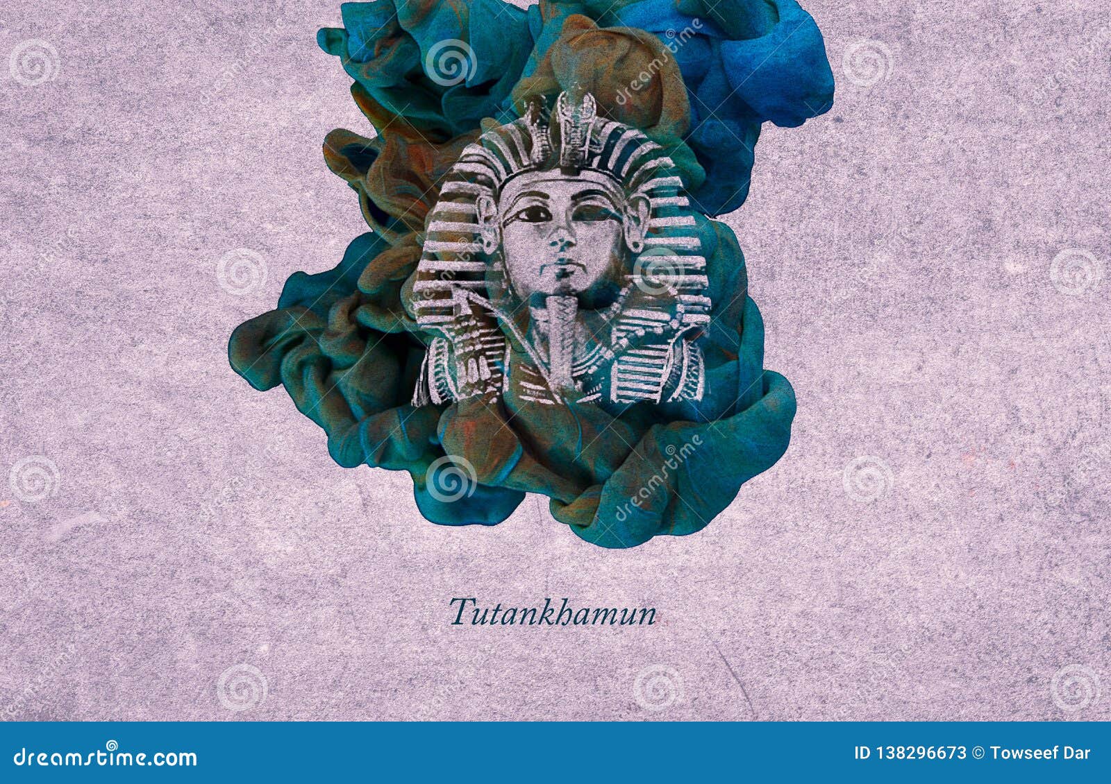 Rey Tutankhamun stock de ilustración. Ilustración de tinta - 138296673