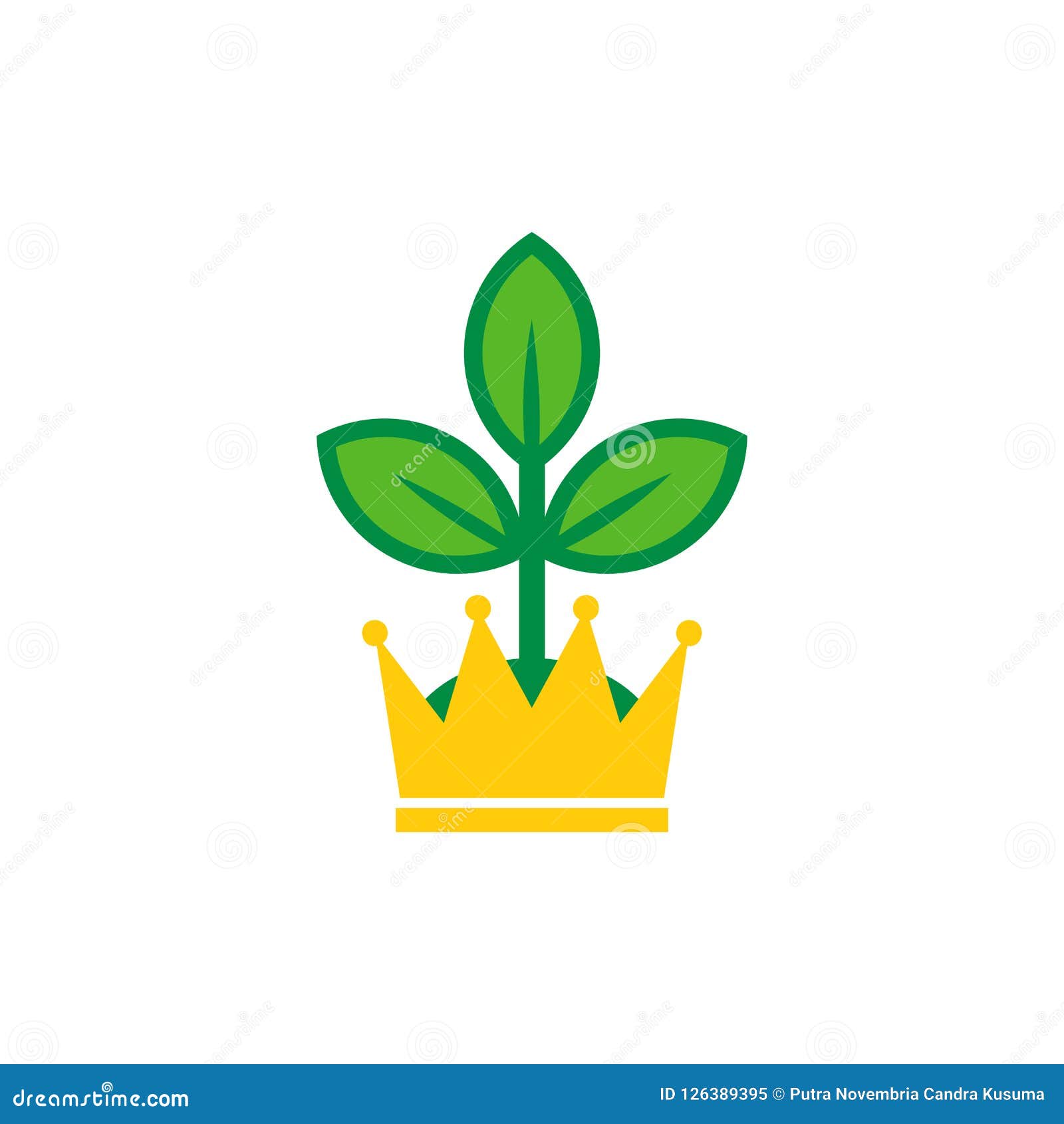 Rey verde Logo Icon Design ilustración del vector. Ilustración de ...