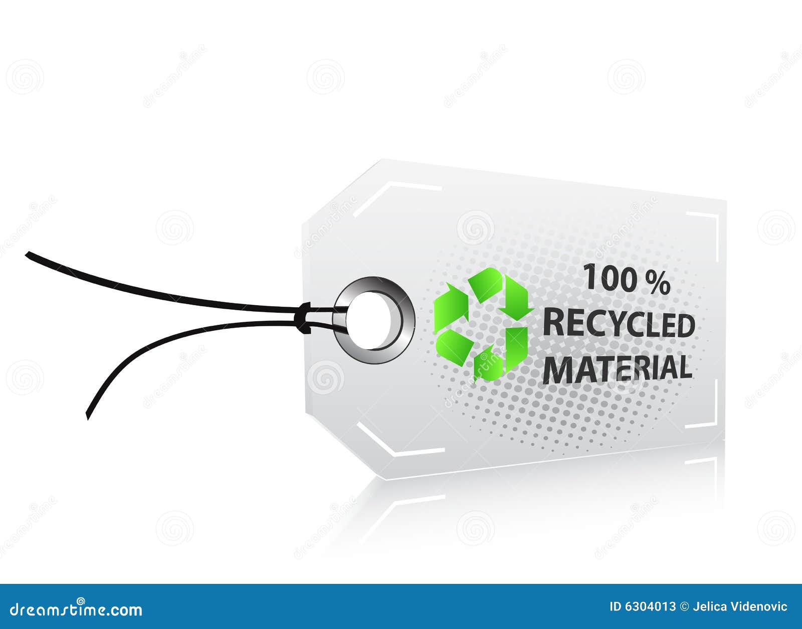 Reycle label stock vector. Illustration of refuse, pollution - 6304013